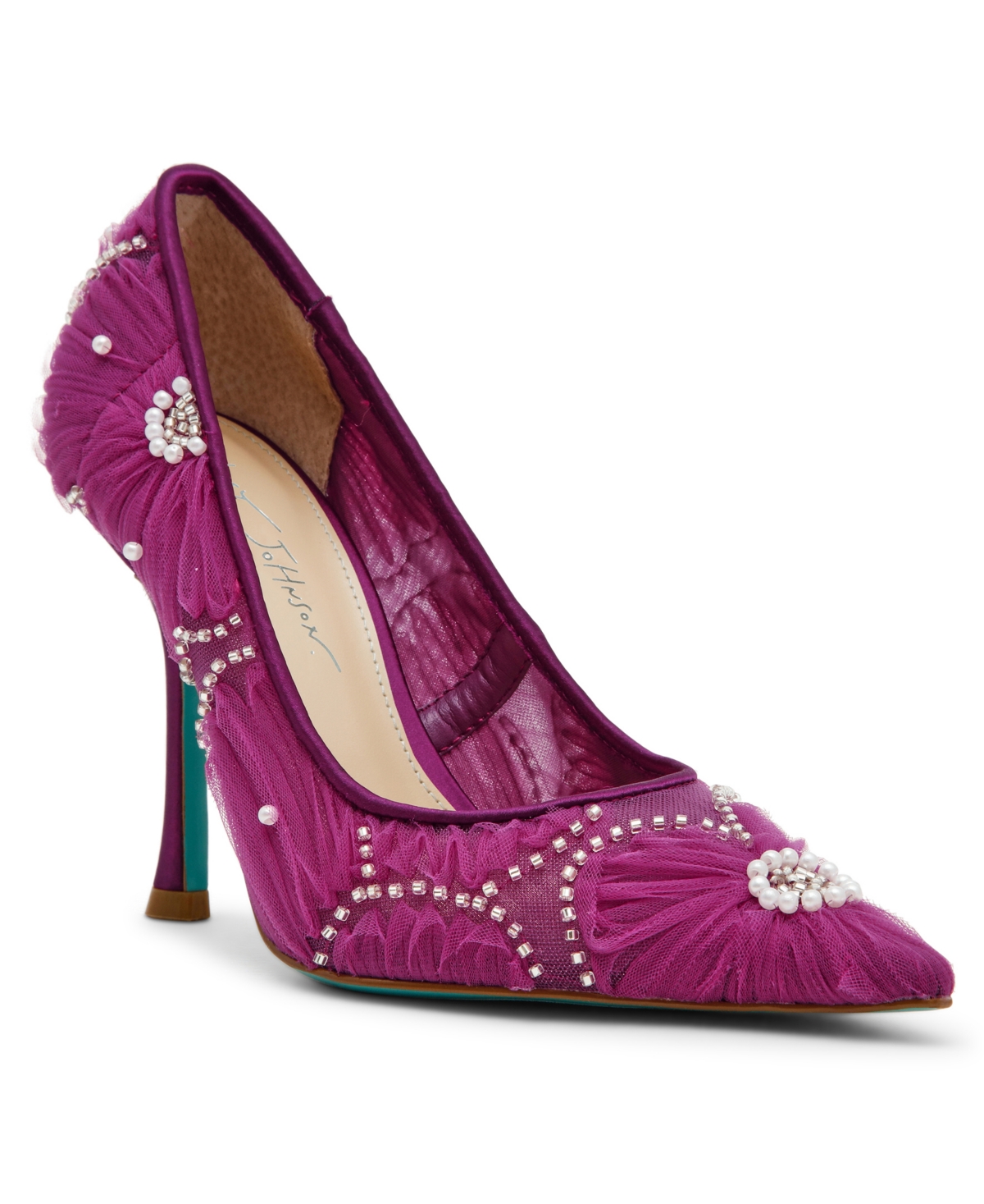 Click here for Betsey Johnson Womens Roxie Tulle Floral Applique... prices