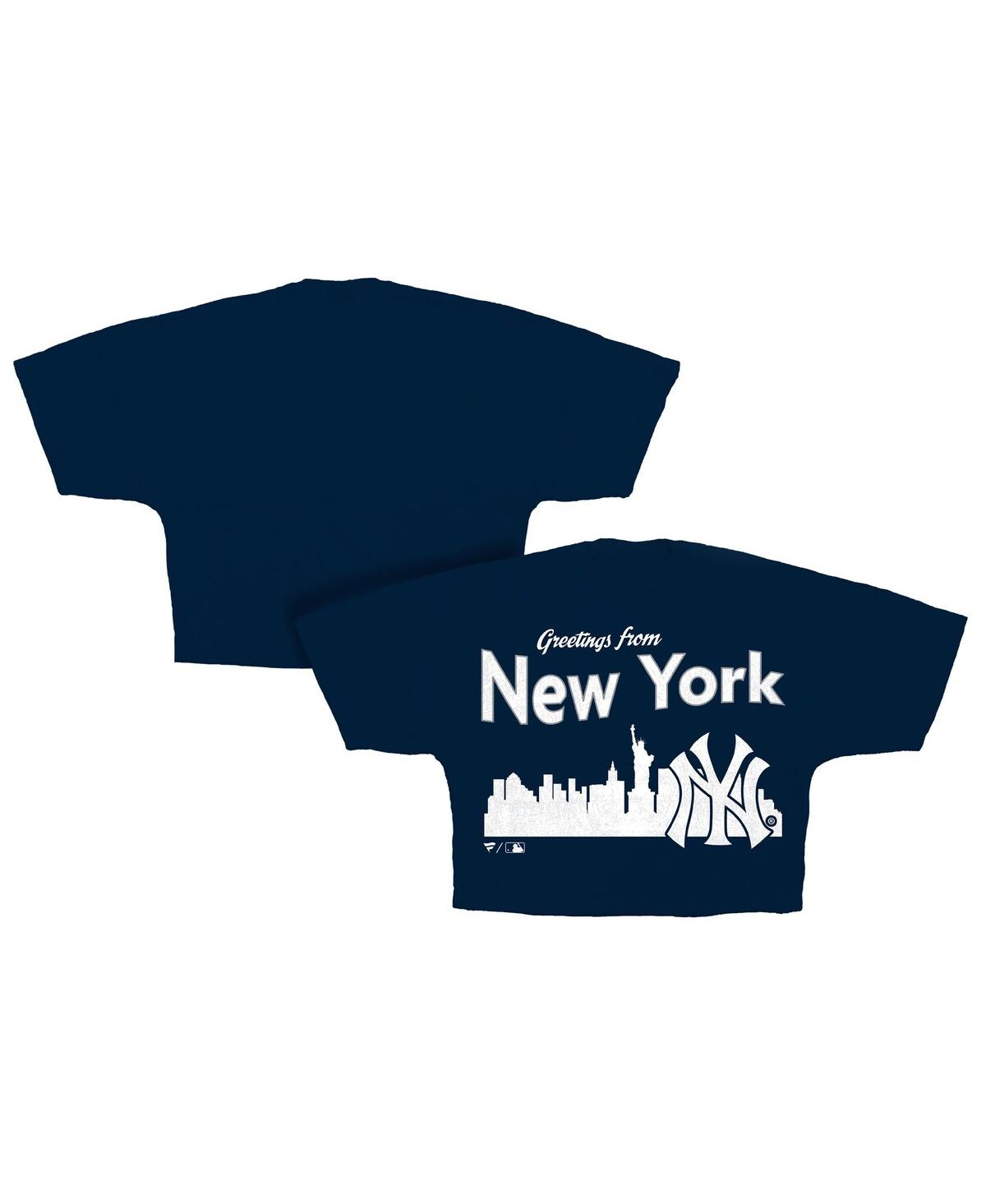 Click here for Fanatics Womens Navy New York Yankees Skyline Crop... prices