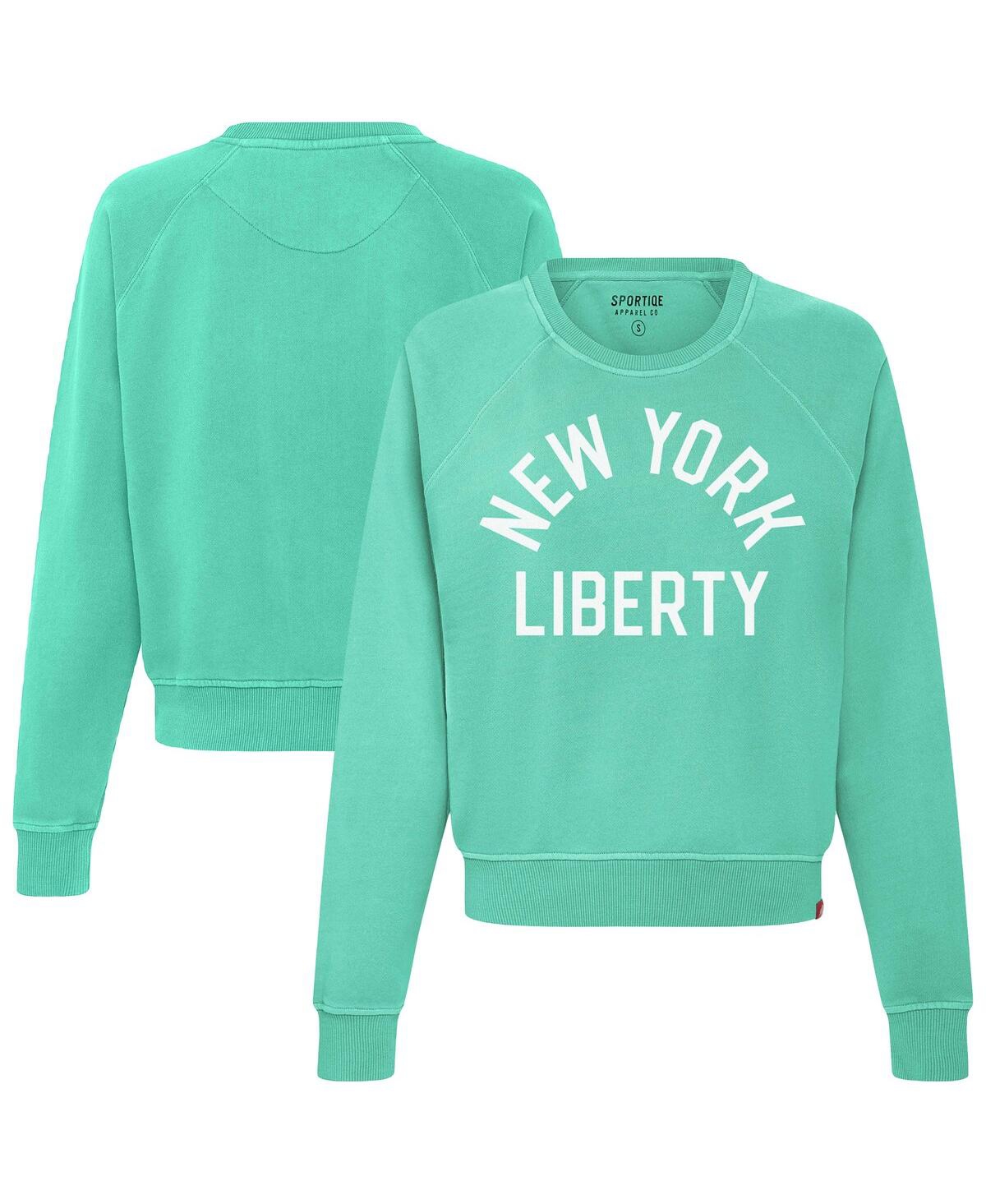 Click here for Sportiqe Womens Mint New York Liberty Ashlyn Ragla... prices