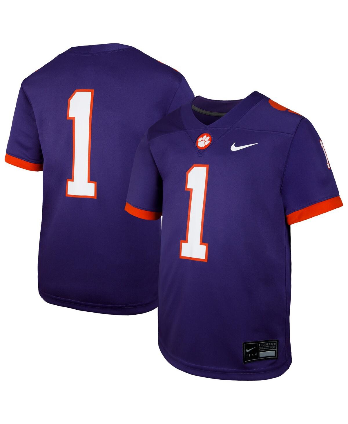Click here for Nike Big Boys and Girls 1 Purple Clemson Tigers Un... prices
