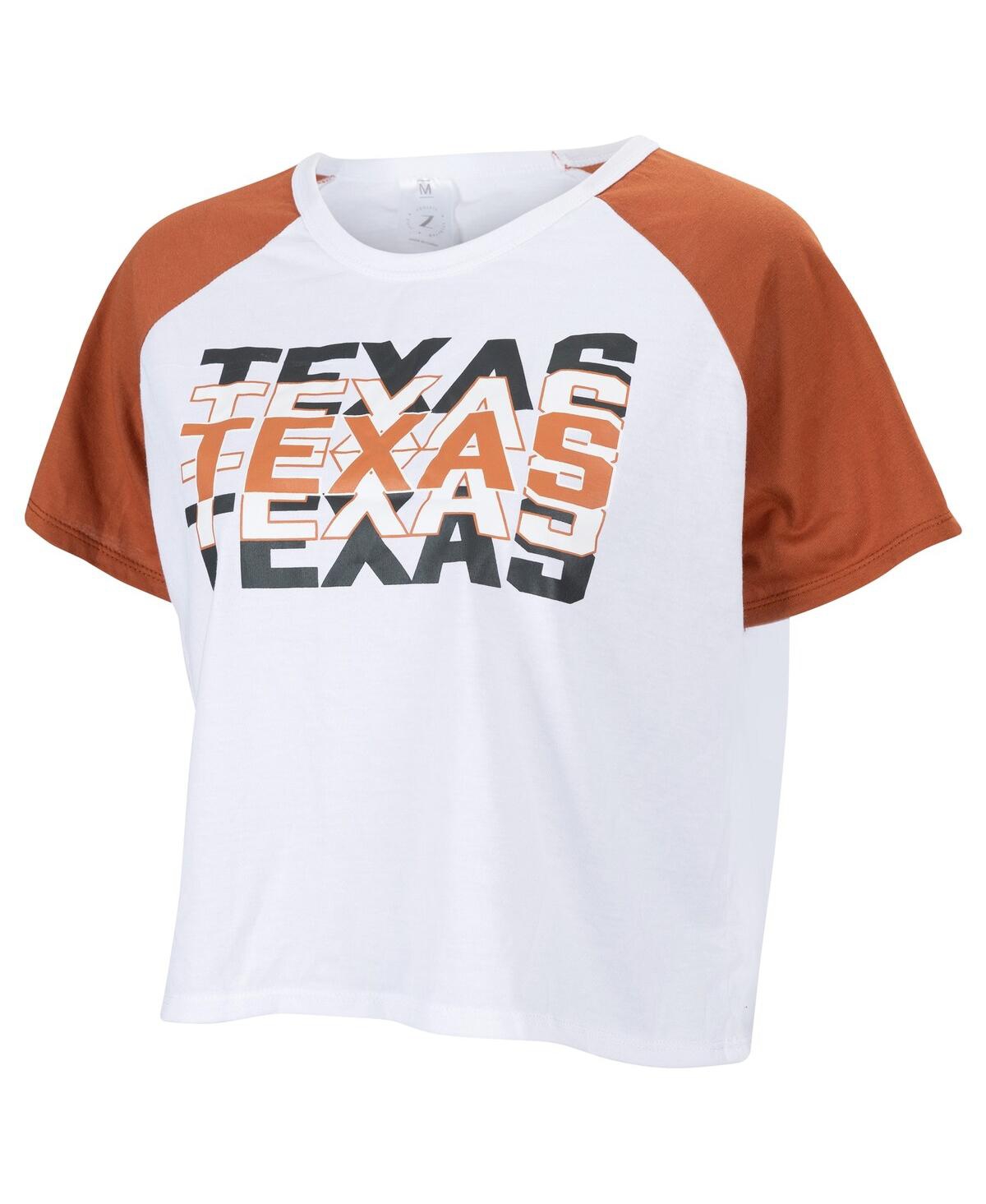 Click here for ZooZatz Womens White Texas Longhorns Color block R... prices