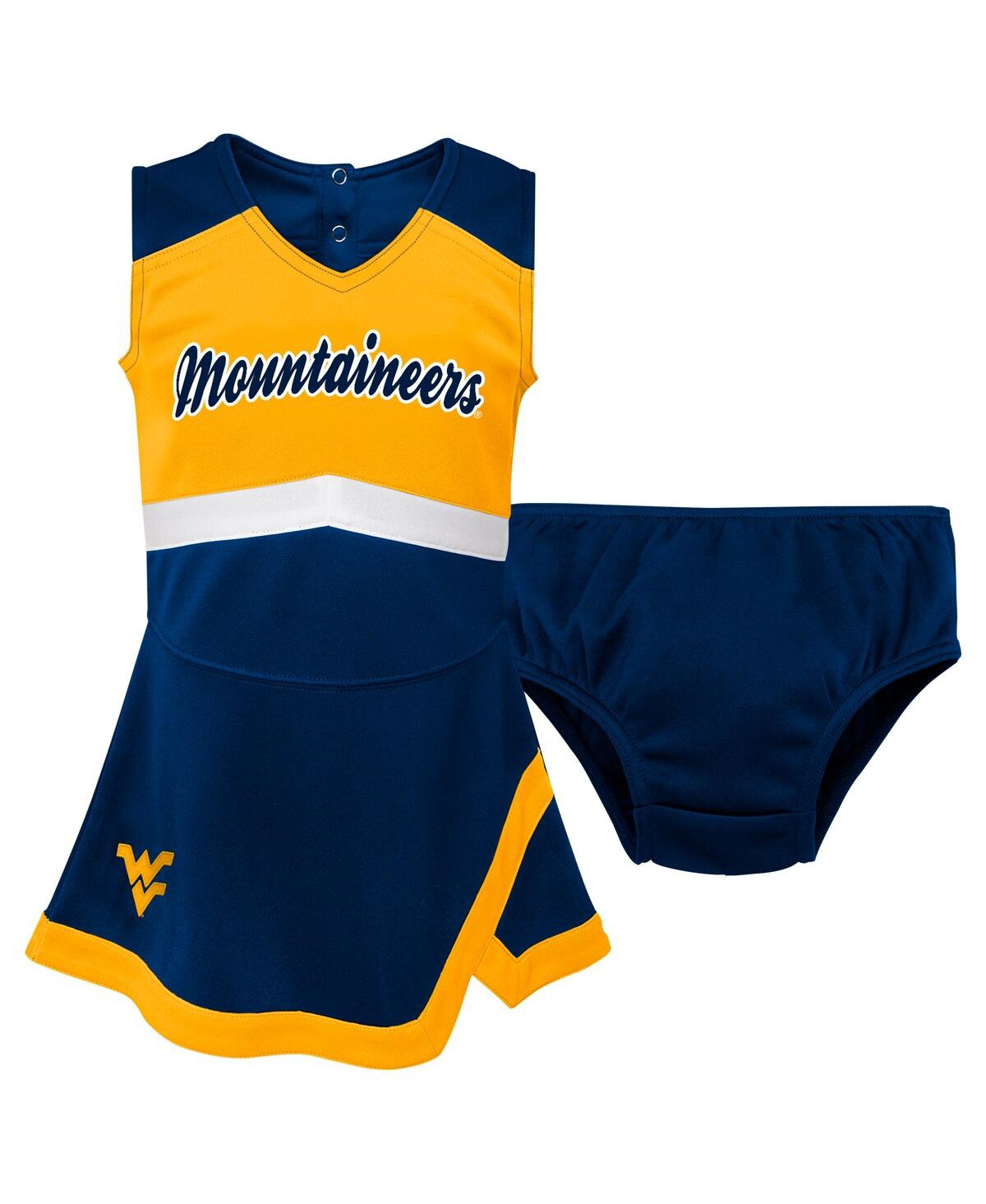 Click here for Outerstuff Girls Preschool 2-Piece Navy West Virgi... prices