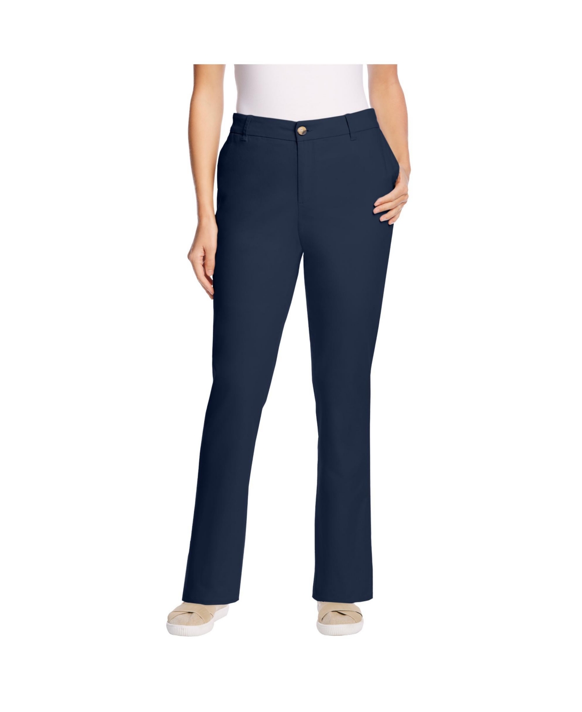 Click here for Woman Within Plus Size Tall Adjustable Waist Strai... prices