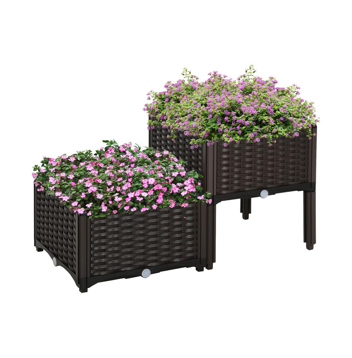 Click here for Slickblue Raised Garden Bed with Strong Frame for... prices