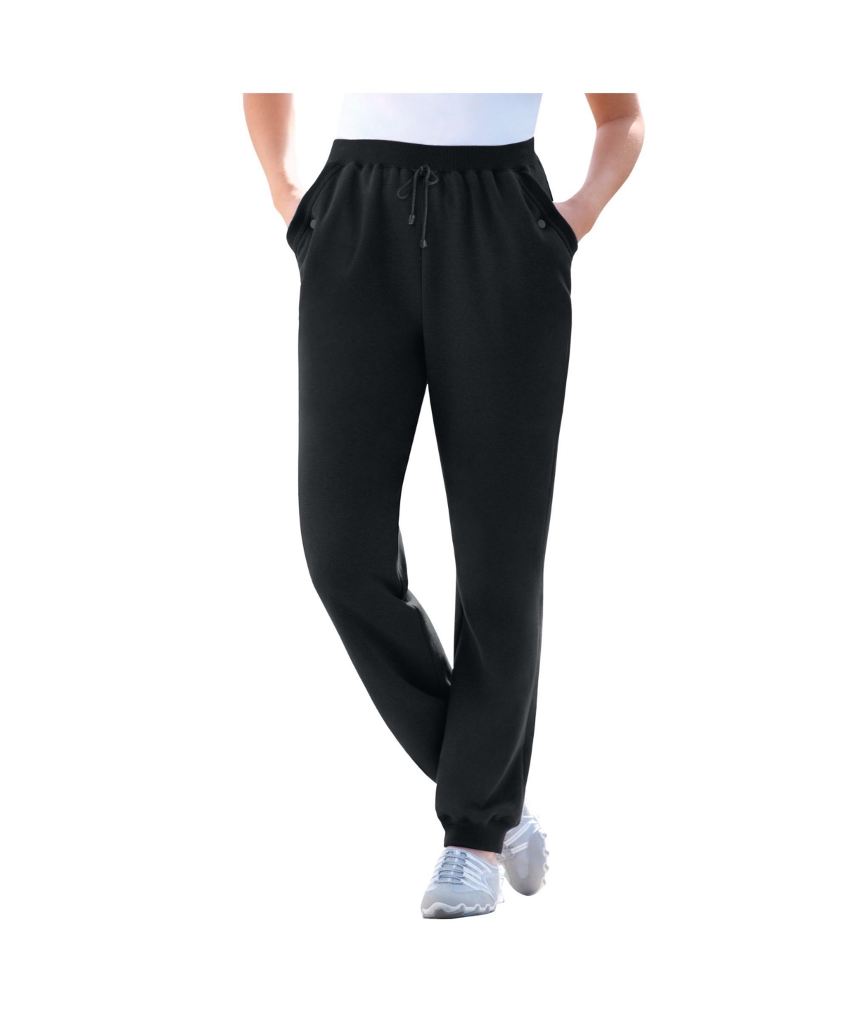 Click here for Woman Within Womens Within Better-Fleece Pull-On J... prices