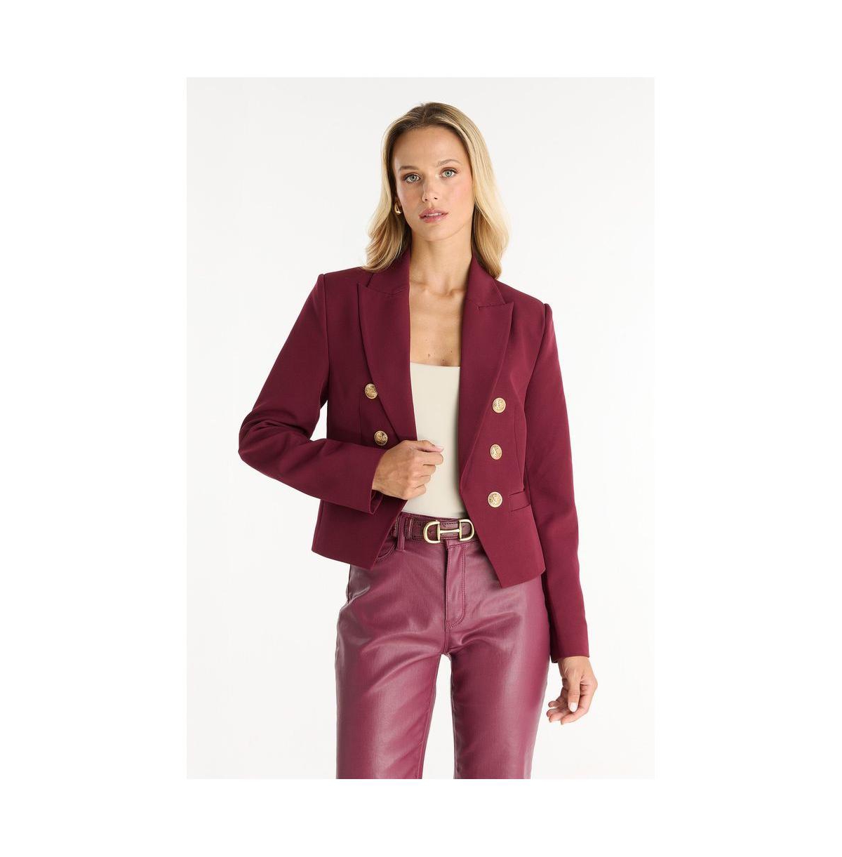 Click here for The Noli Shop Womens Gabrielle Double Breasted Bla... prices