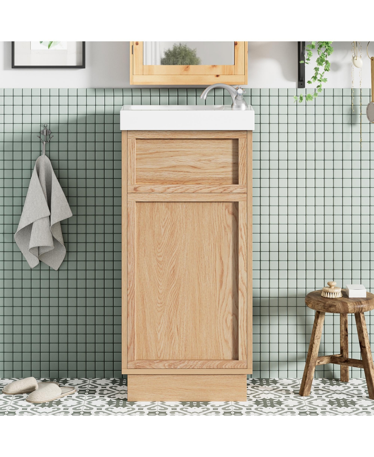 Click here for Casainc 15.75 Bathroom Vanity with Reversible Resi... prices