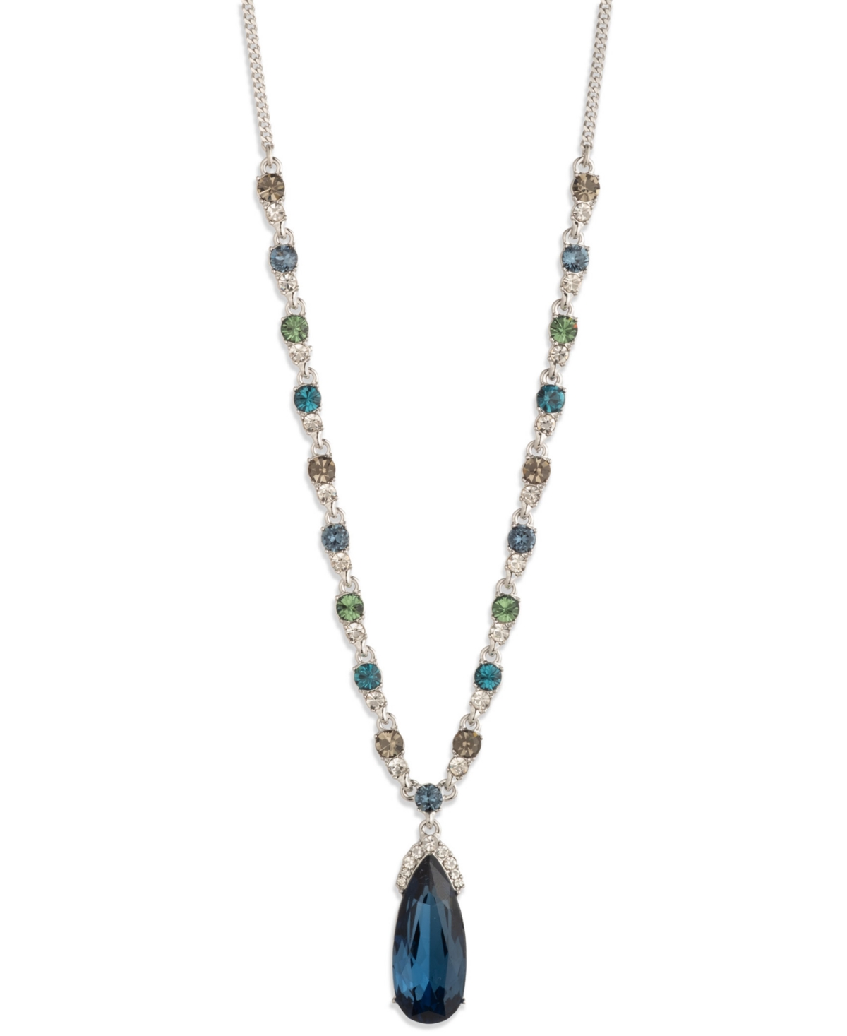 Click here for Givenchy Pear Glass Stone Pendant Extender Necklac... prices