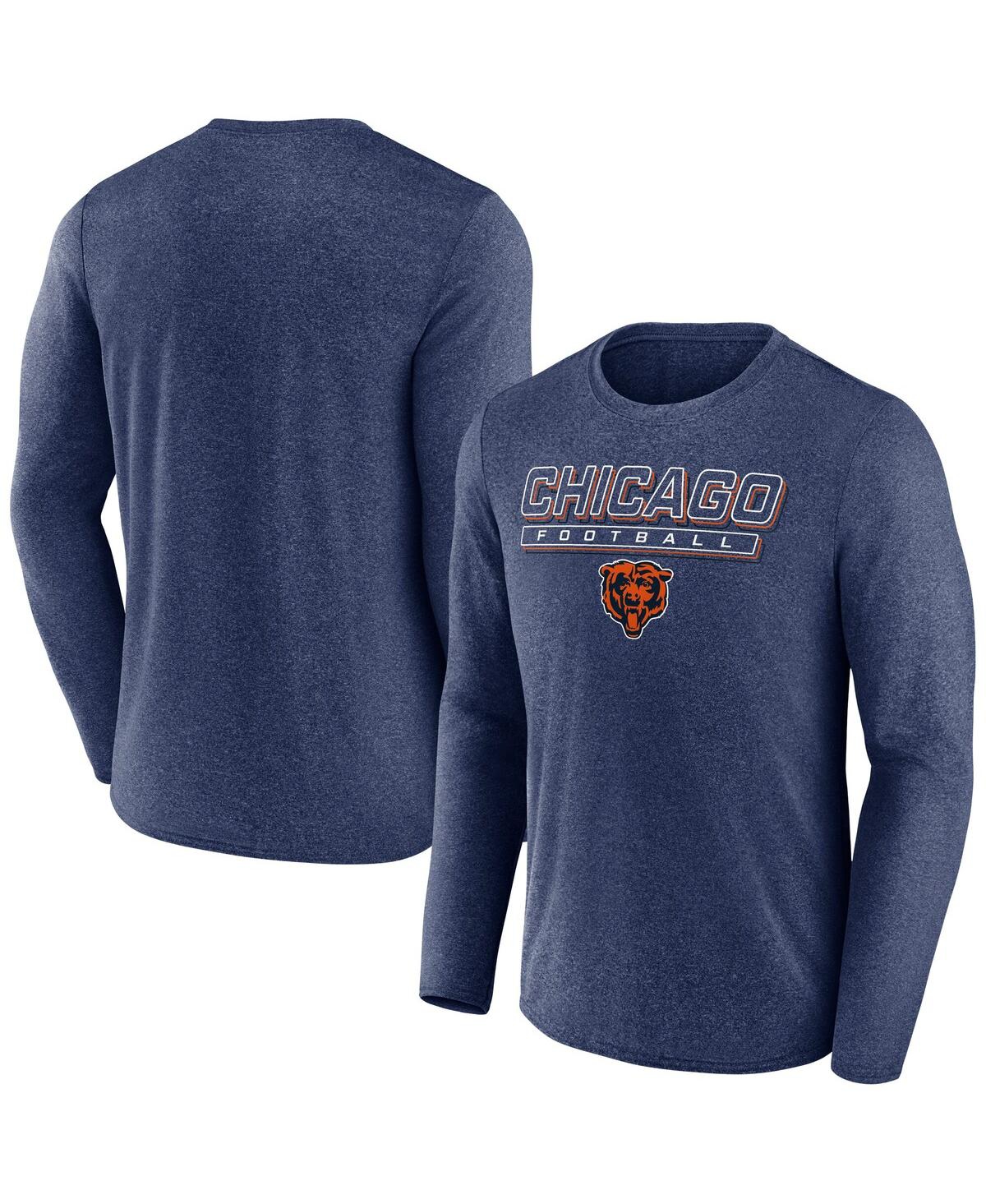 Click here for Fanatics Mens Heather Navy Chicago Bears Fundament... prices