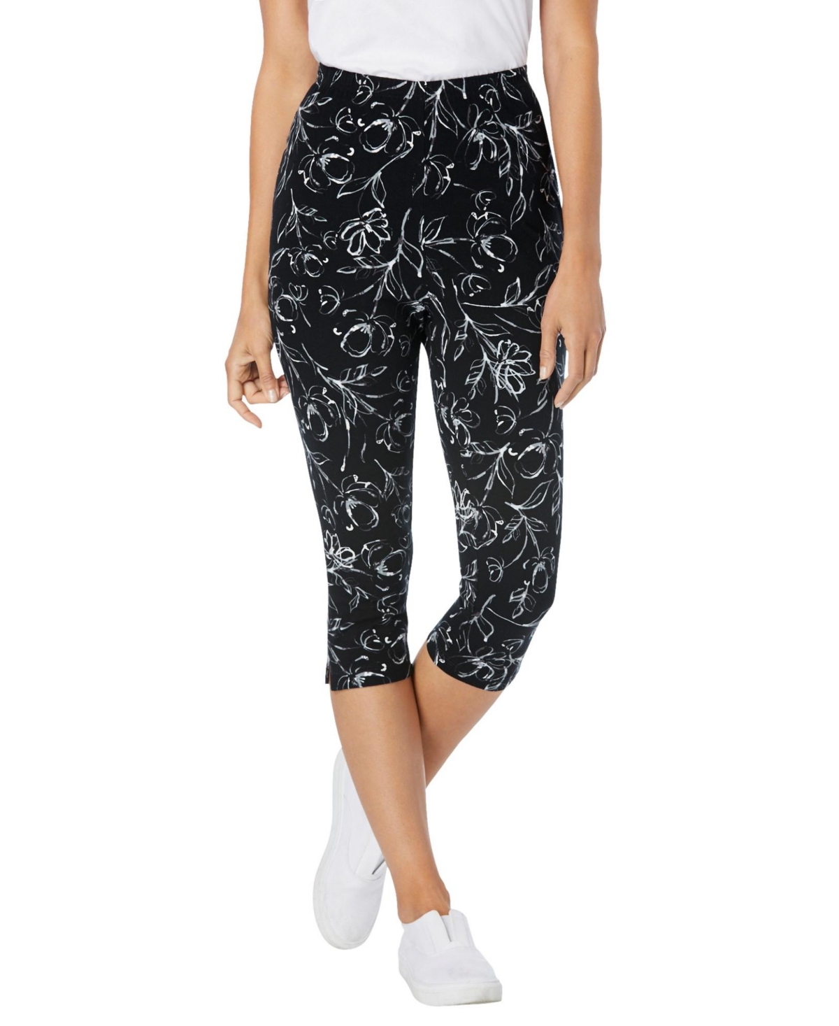 Click here for Woman Within Womens Within Stretch-Cotton Knit Pul... prices