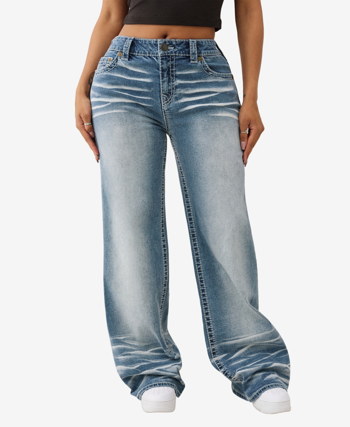 Click here for True Religion Womens Bobbi Baggy Big T Jeans - Thi... prices