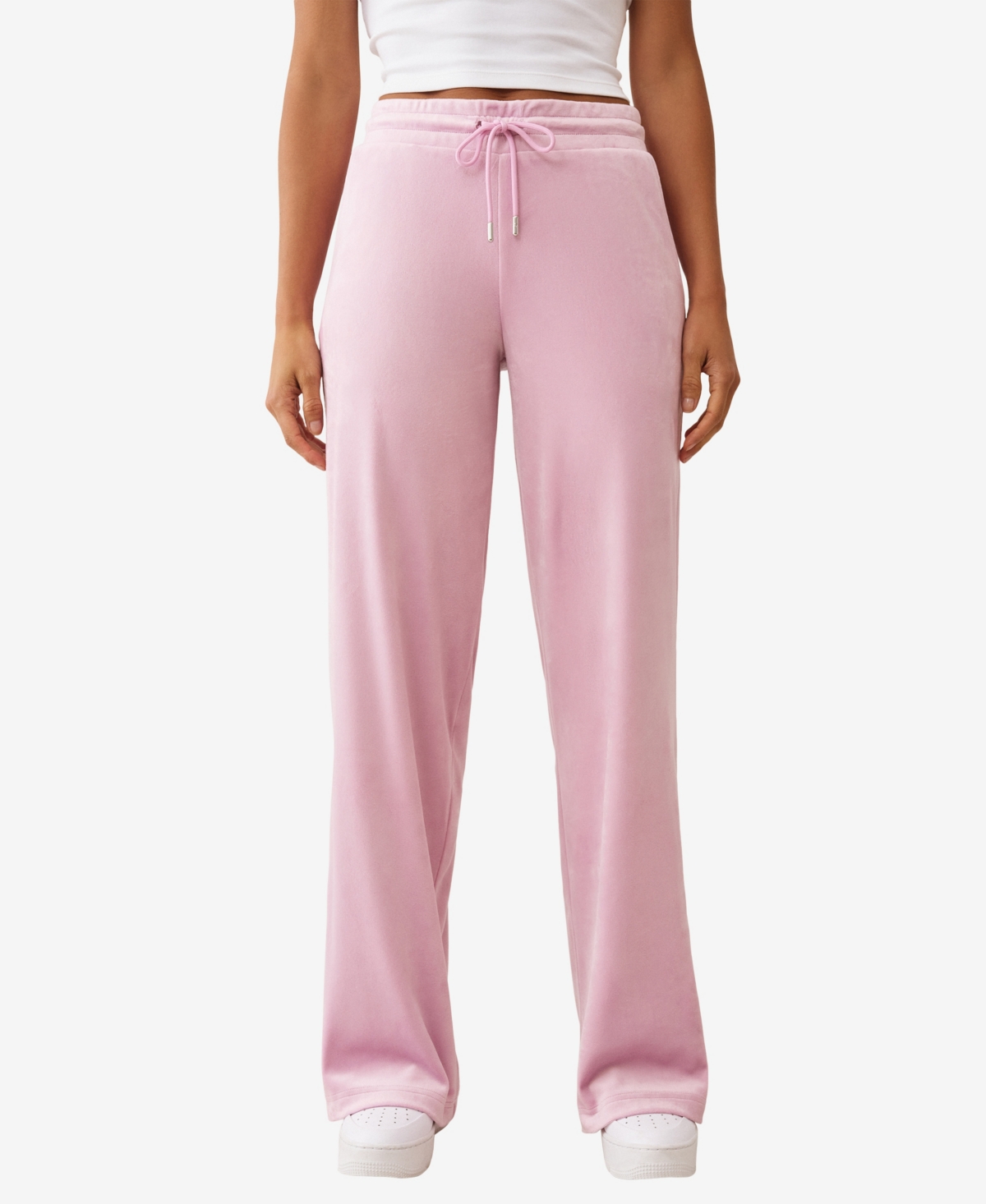 Click here for True Religion Womens Crystal Velour Straight Leg P... prices