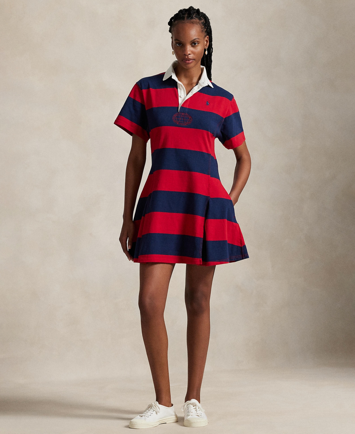 Click here for Polo Ralph Lauren Womens Striped Cotton Jersey Rug... prices