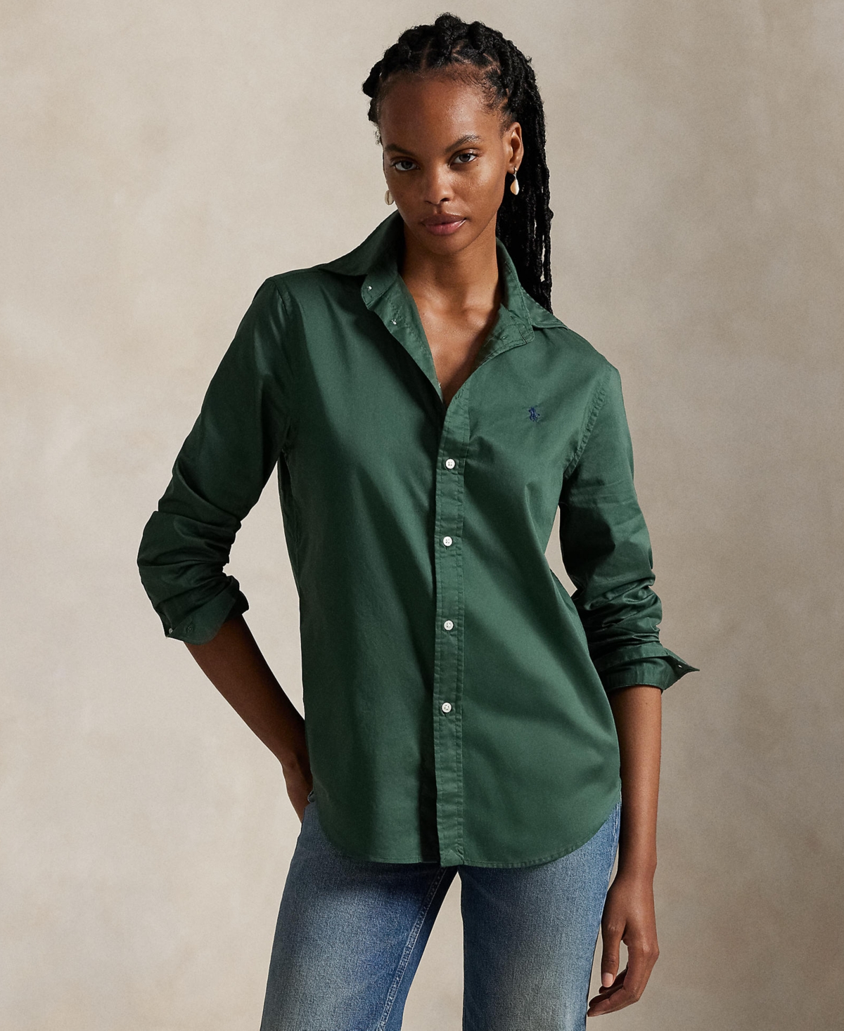 Click here for Polo Ralph Lauren Womens Classic-Fit Cotton Twill... prices