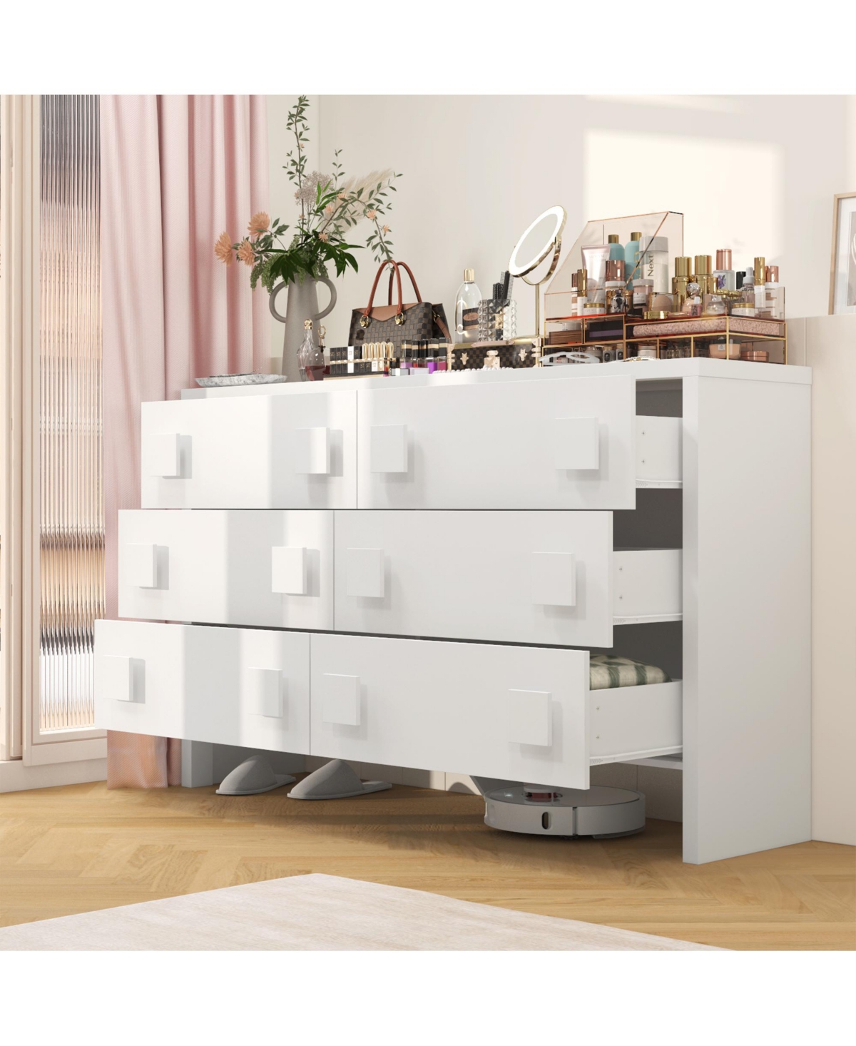 Click here for Homsee White Storage Dresser Organizer With 6 Draw... prices