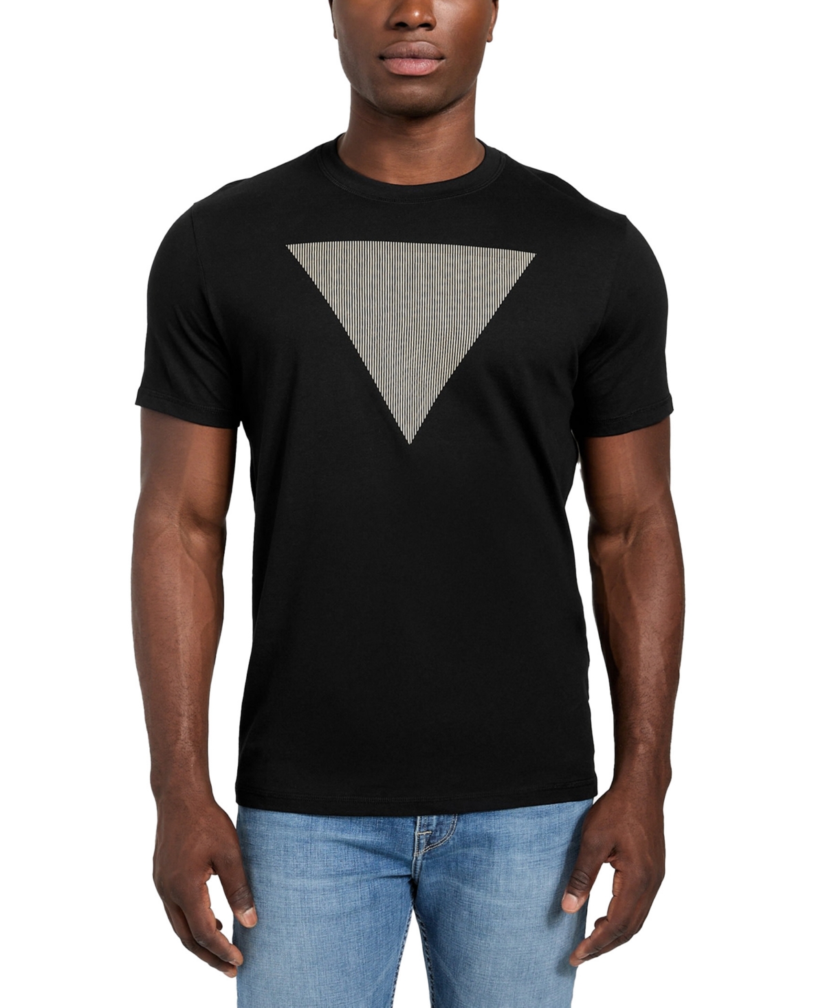 Click here for Guess Triangle Logo Short Sleeve Crewneck T-Shirt... prices