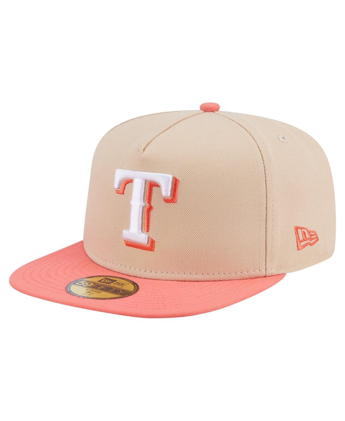 Click here for New Era Mens Light Beige/Coral Texas Rangers Two-T... prices