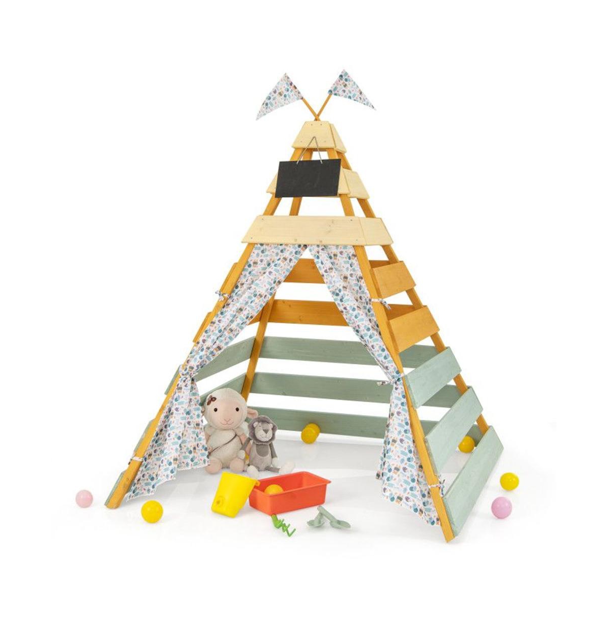Click here for Lycvki Kids Triangle Play Tent Foldable Playhouse... prices