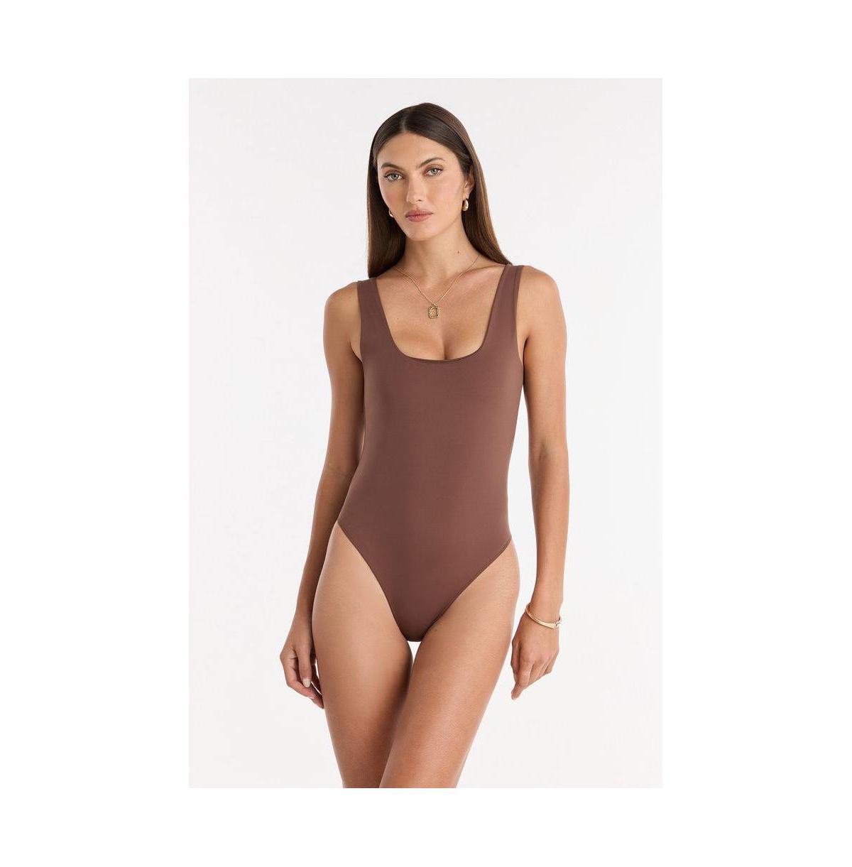 Click here for The Noli Shop Womens Loren Bodysuit - Pearl - Espr... prices