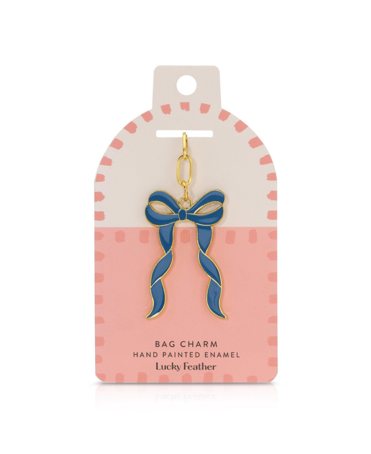 Click here for Lucky Feather Enamel Bag Charm - Bow prices