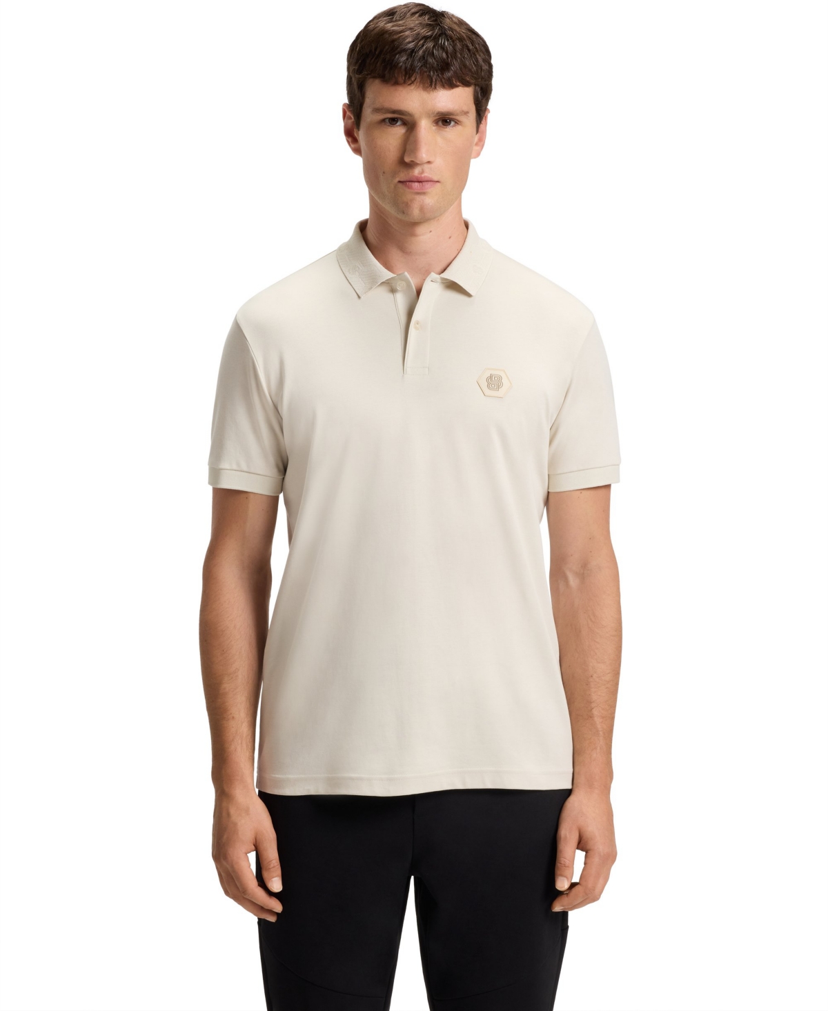 Click here for Boss by Hugo Boss Mens Pima-Cotton Monogram Polo S... prices