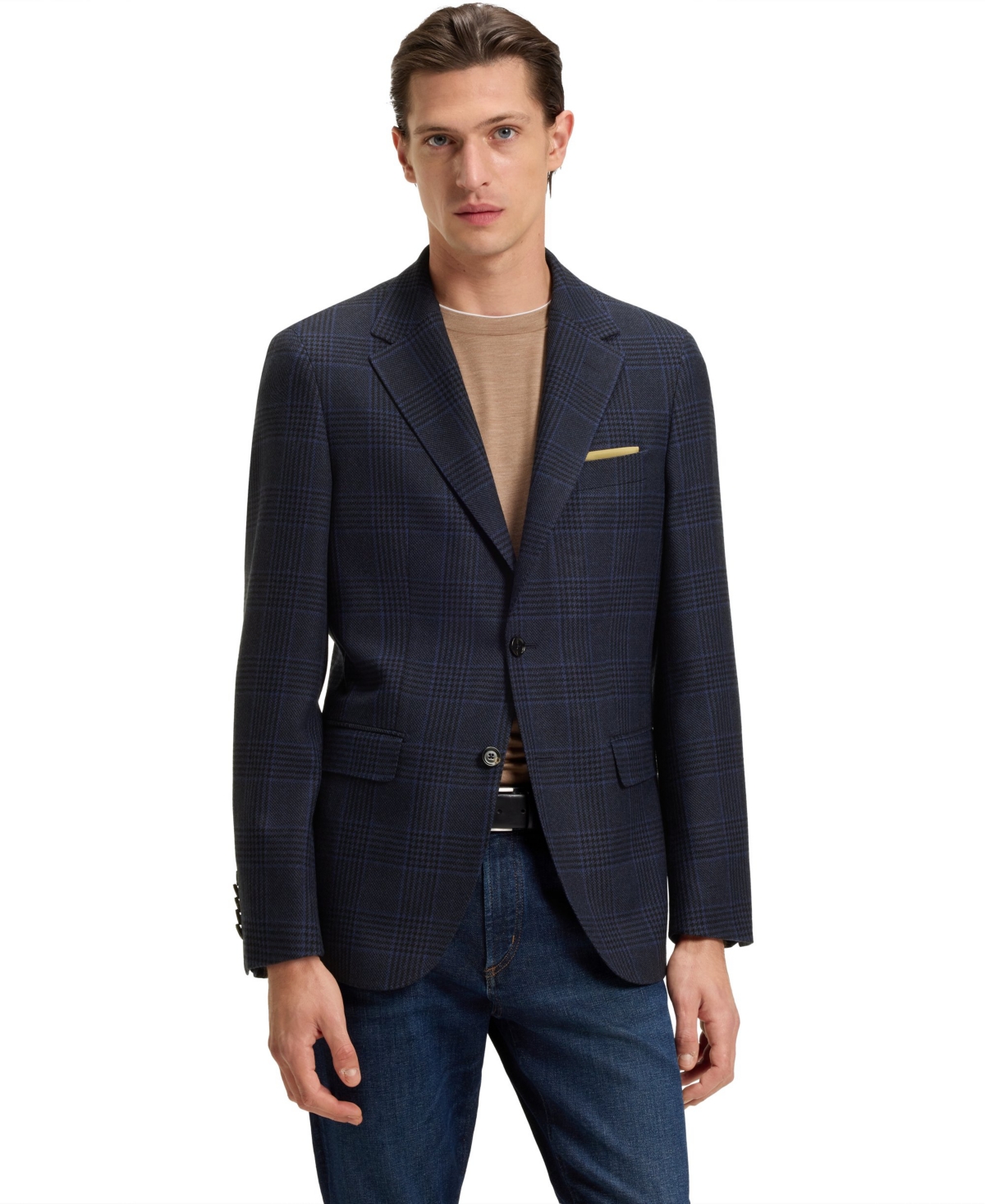 Click here for Boss by Hugo Boss Mens Wool Cashmere Regular-Fit B... prices