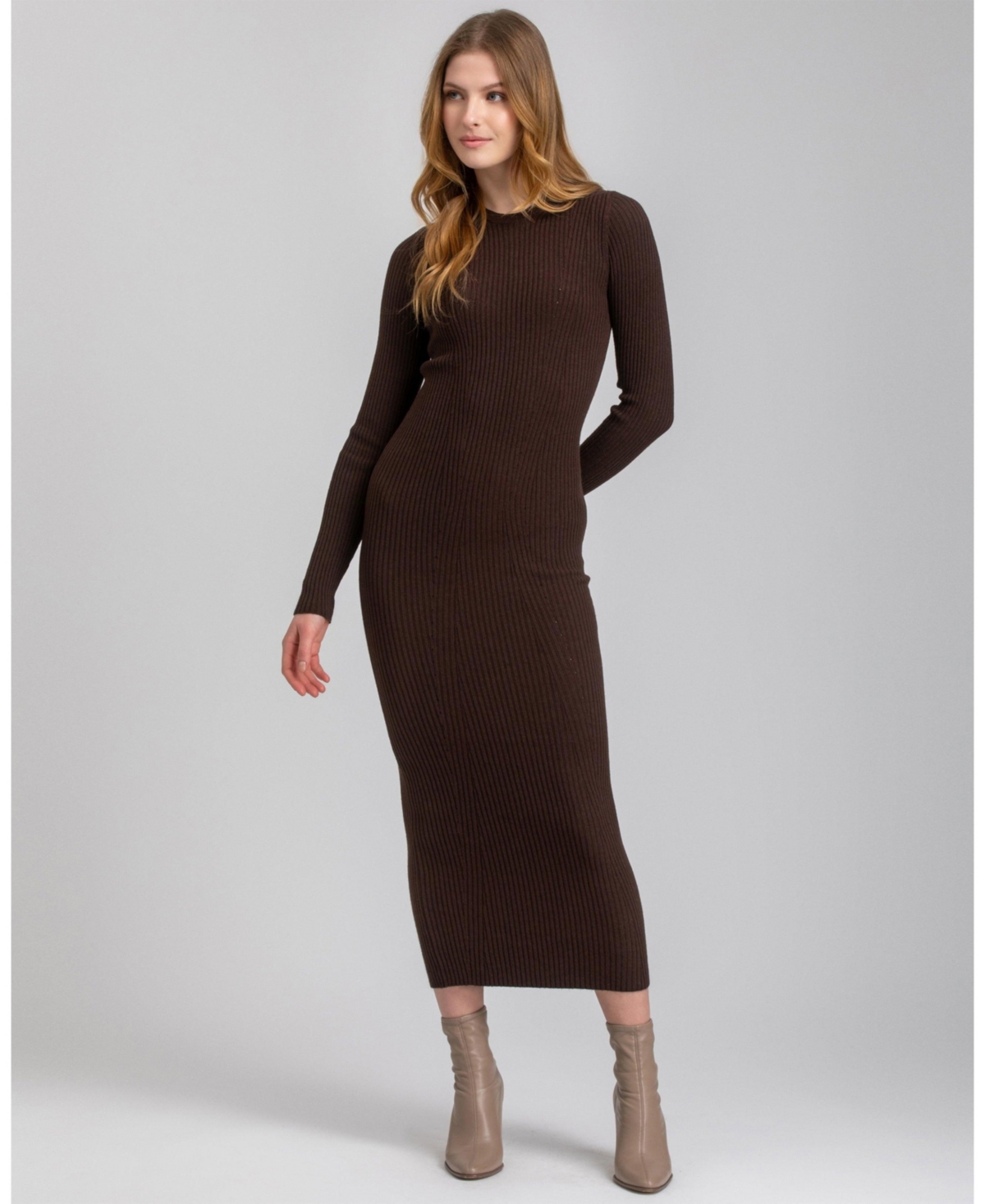 Click here for Pietro Brunelli Milano Womens Ribbed Stella Midi D... prices