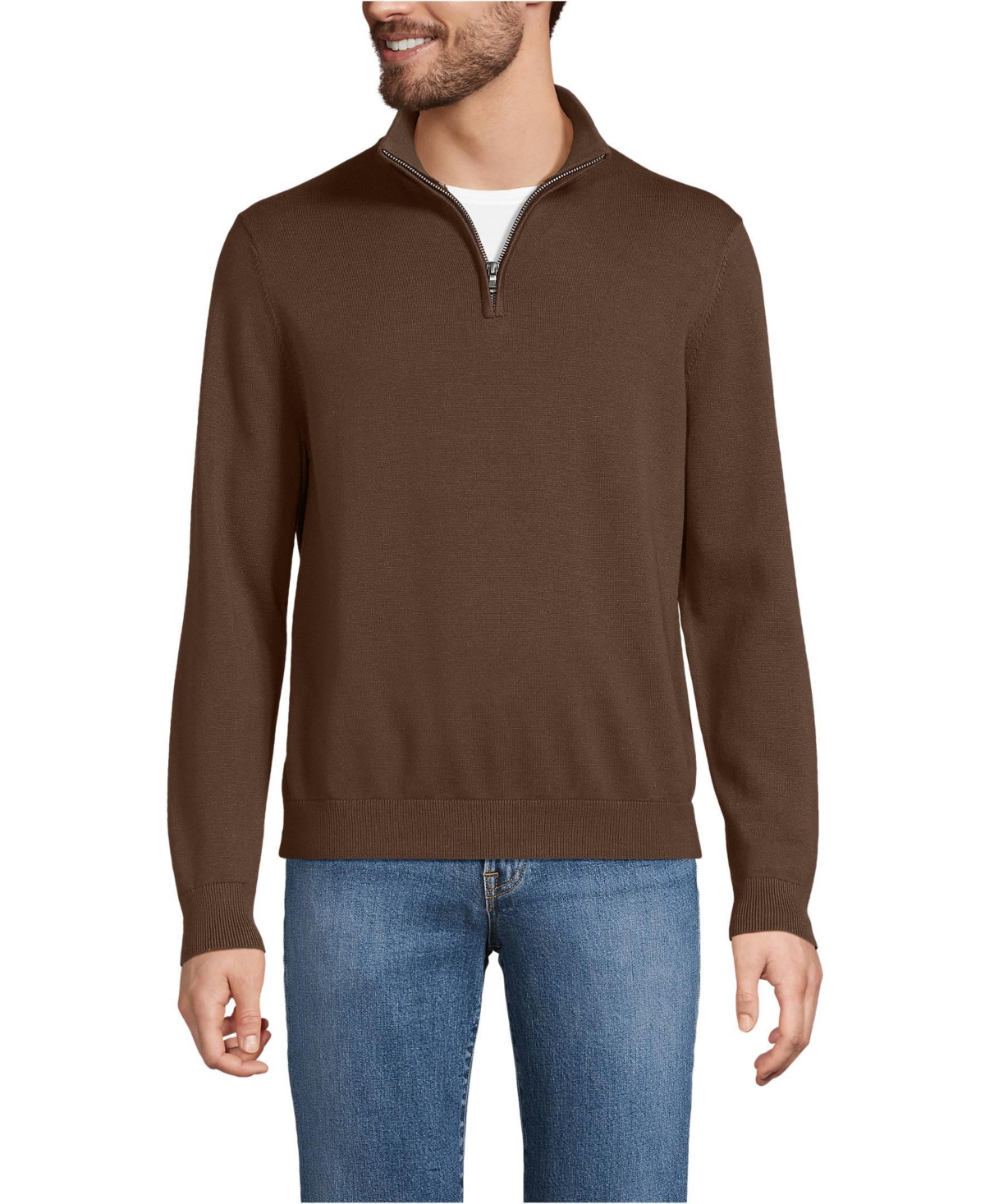 Click here for Lands End Mens Long Sleeve Fine Gauge Cotton Quart... prices