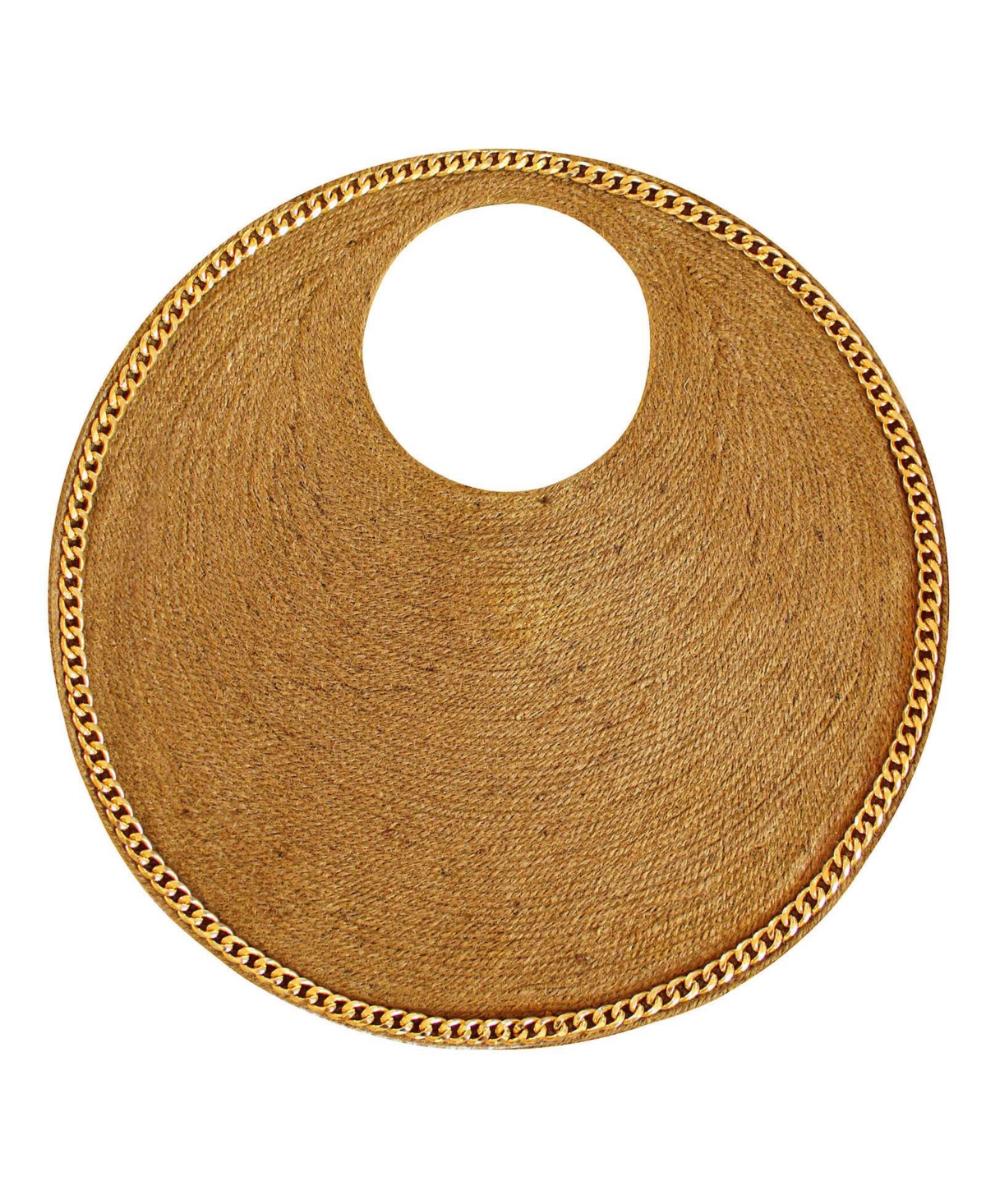 Click here for Brunna.Co Solo Cocco Jute Bag With Gold Chain - Go... prices