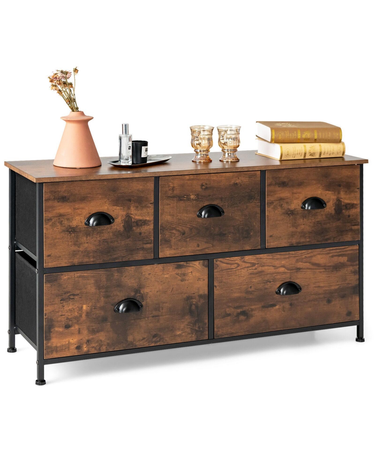 Click here for Volenca Dresser Organizer with 5 Drawers and Woode... prices