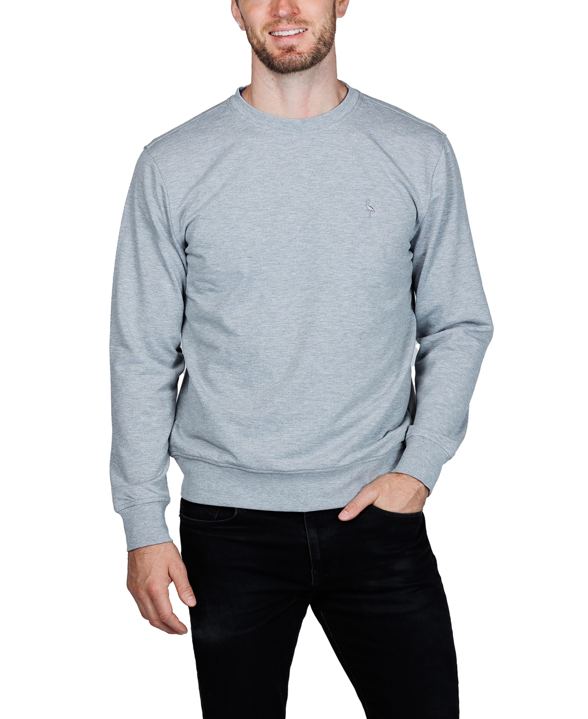 Click here for Tailorbyrd Mens Fleece Crewneck - Grey heather prices
