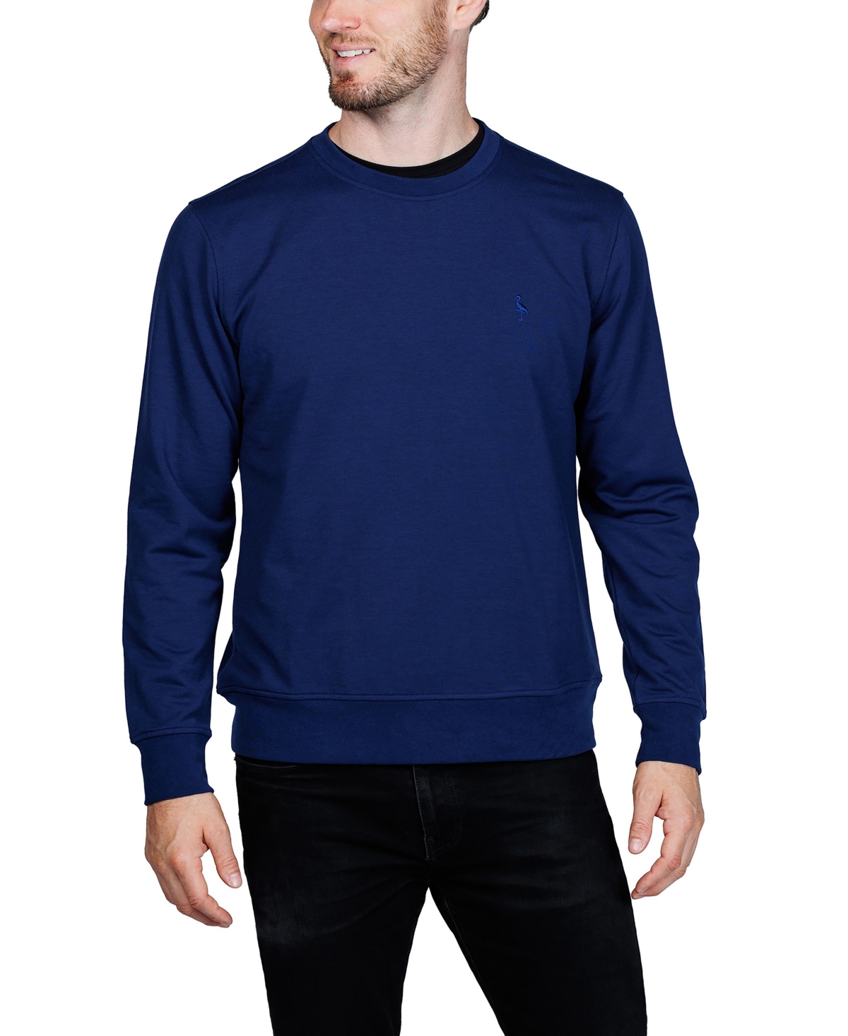 Click here for Tailorbyrd Mens Fleece Crewneck - Navy prices