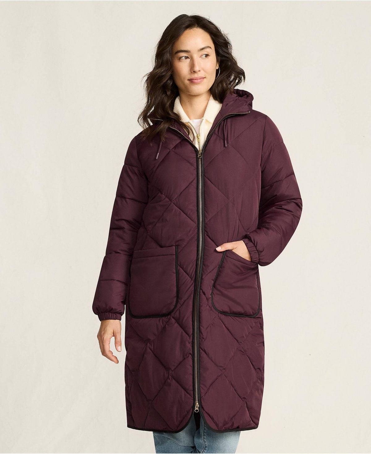 Click here for Lands End Womens FeatherFree Insulated Diamond Qui... prices