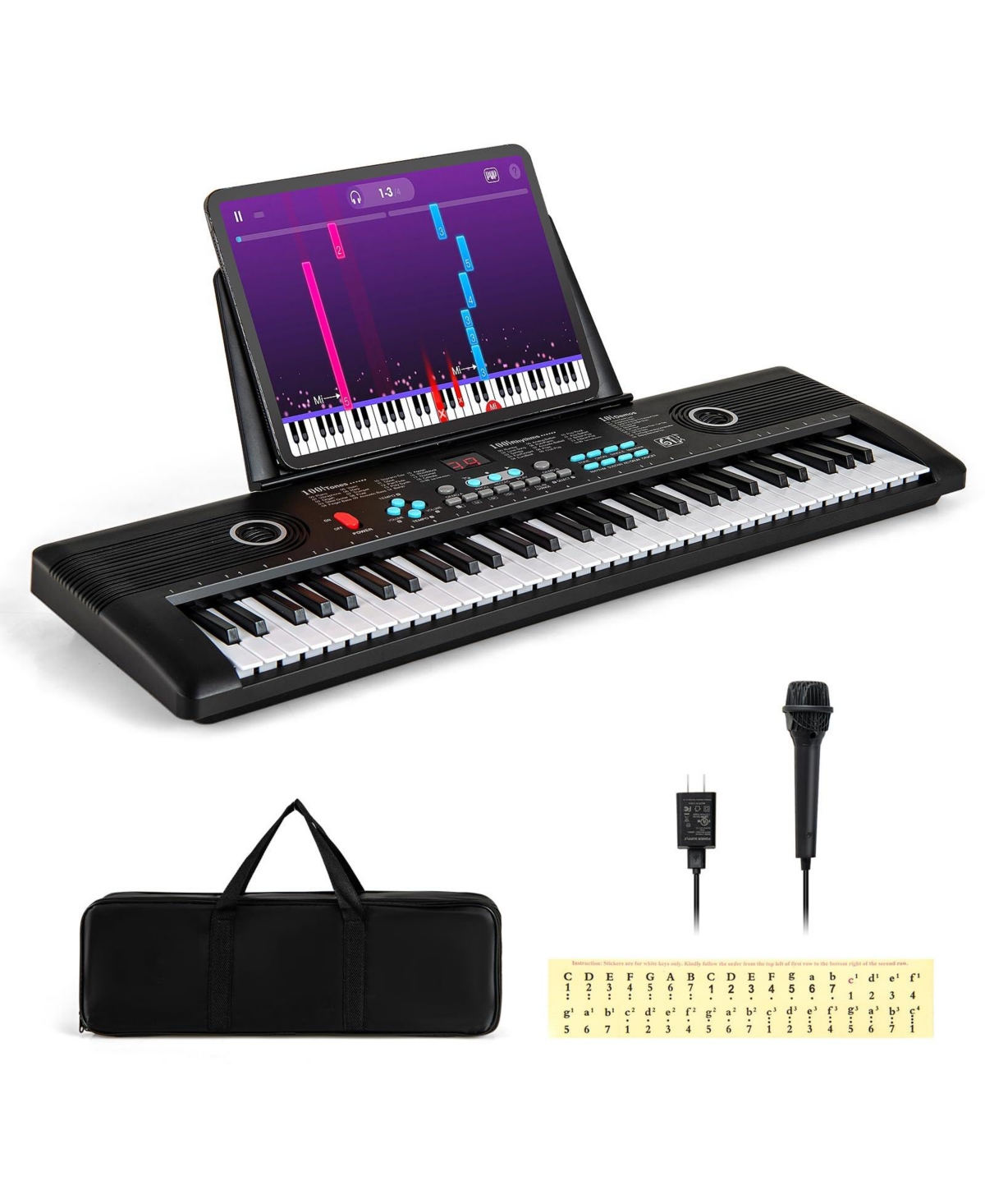 Click here for Mecale 61 Key Electric Portable Digital Keyboard P... prices