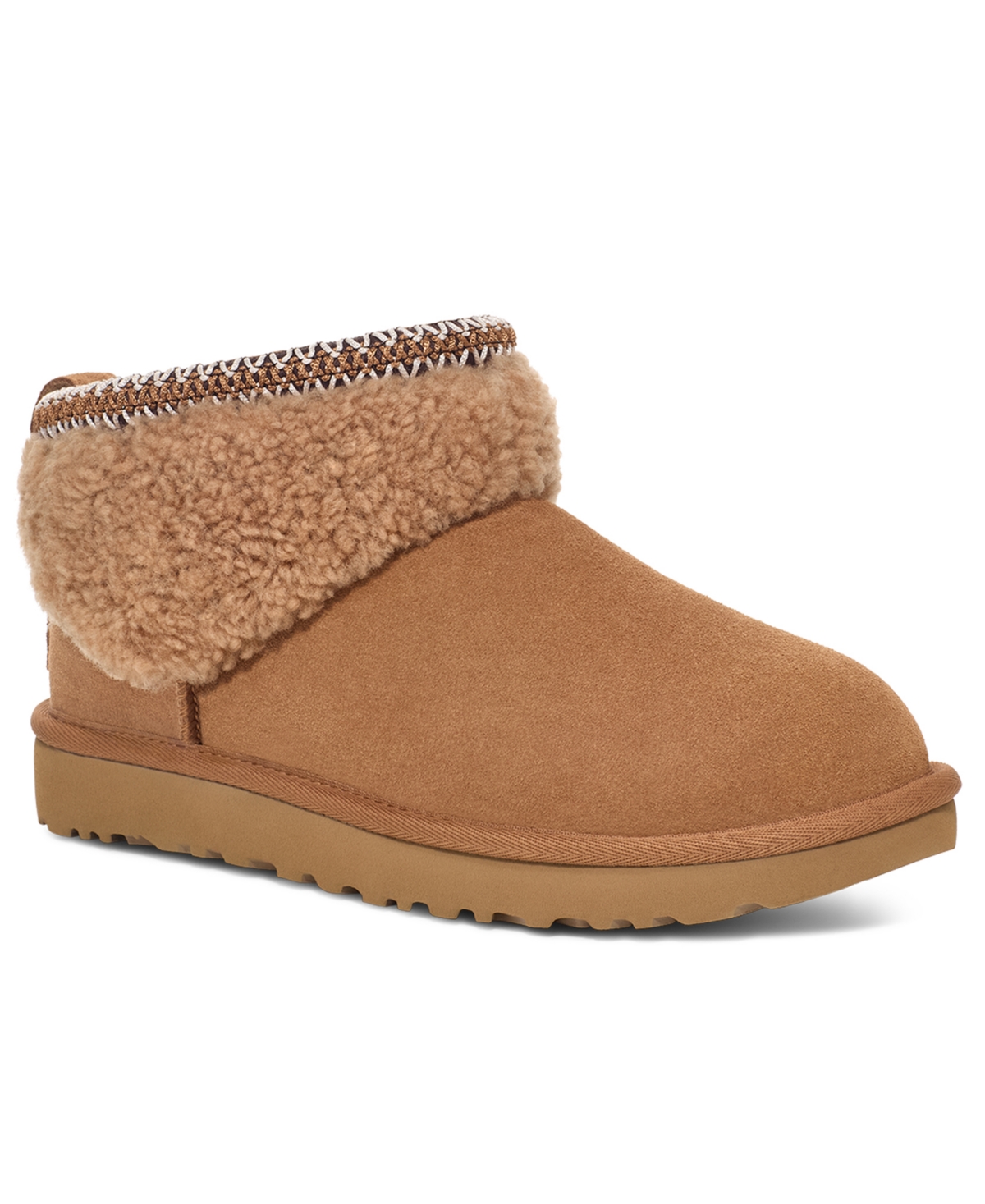 Click here for Ugg Womens Classic Ultra Mini Max Curly Boots - Ch... prices