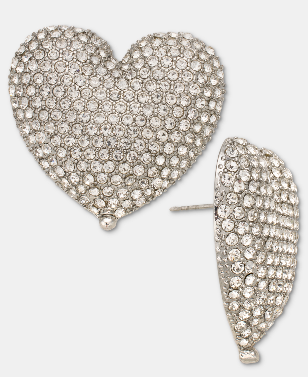 Click here for I.n.c. International Concepts Pave Heart Drop Earr... prices