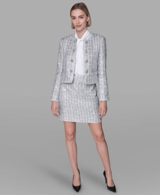 Click here for Karl Lagerfeld Paris Womens Novelty Button Front J... prices