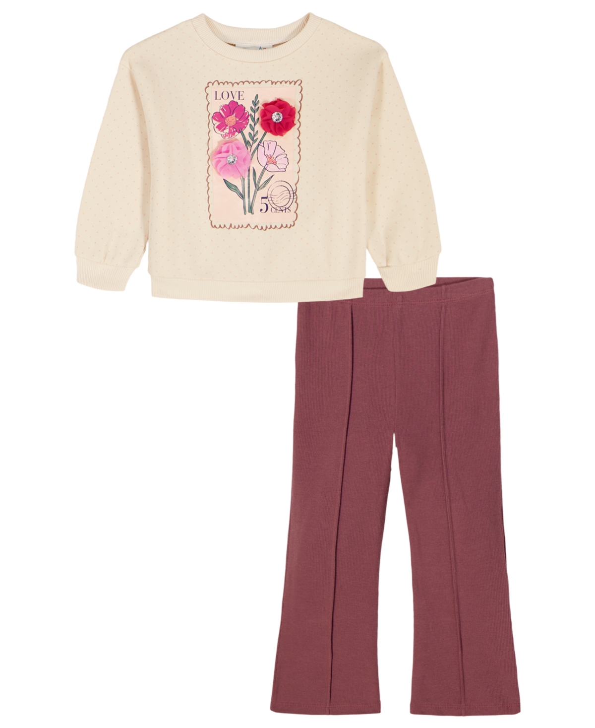 Click here for Kids Headquarters Baby Girls 2-Piece Printed Top a... prices