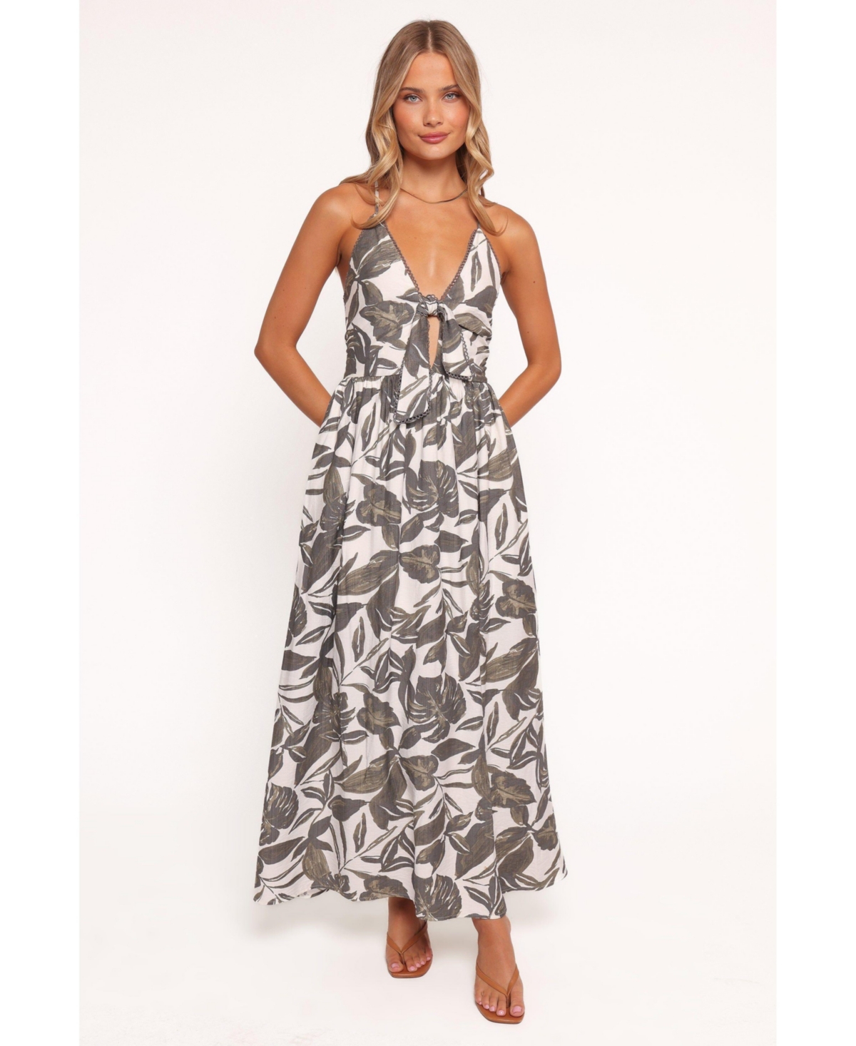 Click here for Petal and Pup Womens Bray Midi Dress - Vineyard Gr... prices