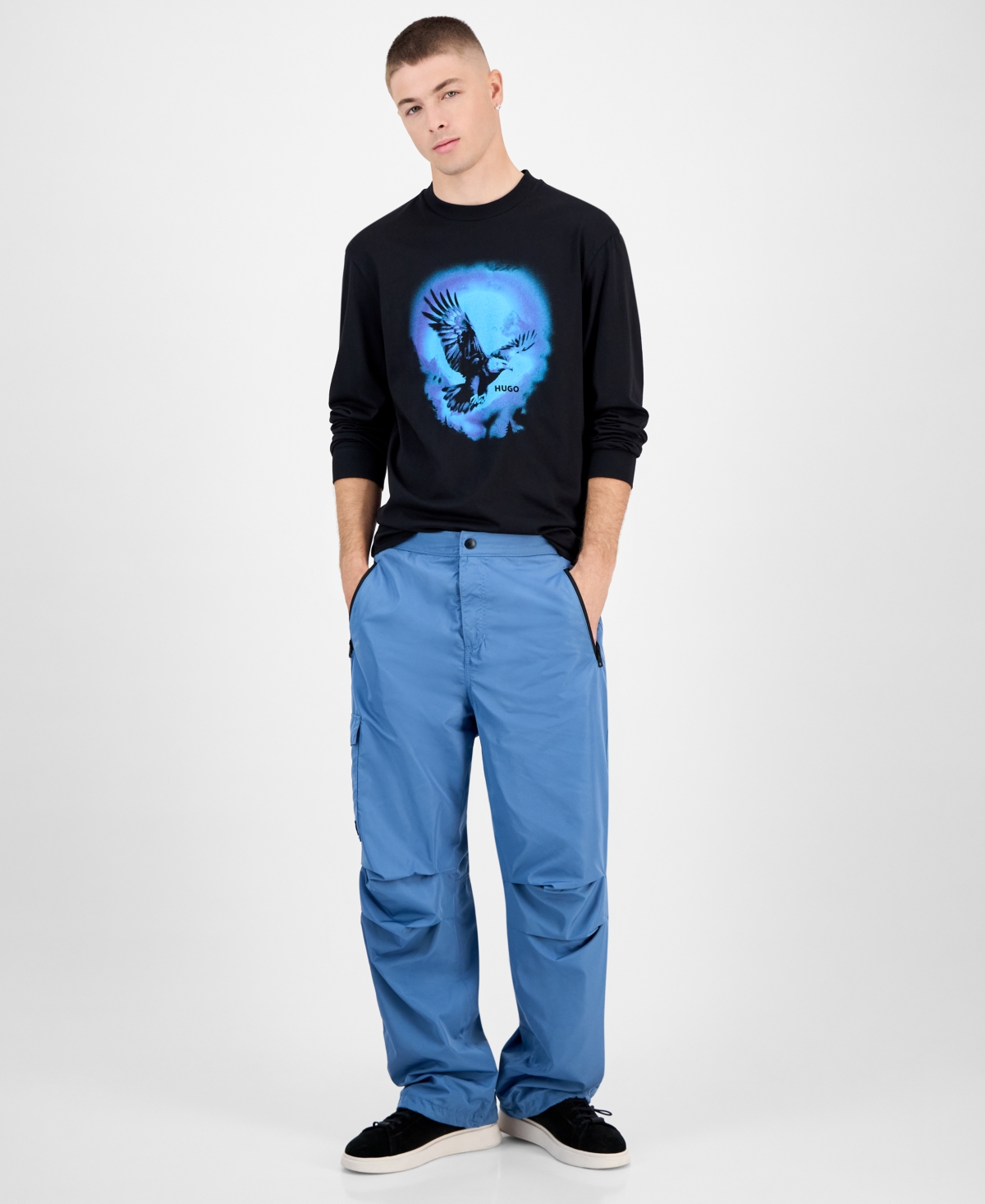 Click here for Hugo Boss Gokla Straight Fit Pleated-Knee Pants -... prices