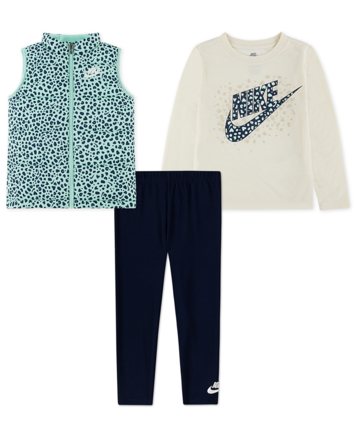 Click here for Nike Toddler & Girls 4T-6X 3-Piece Wild Warmth T-S... prices