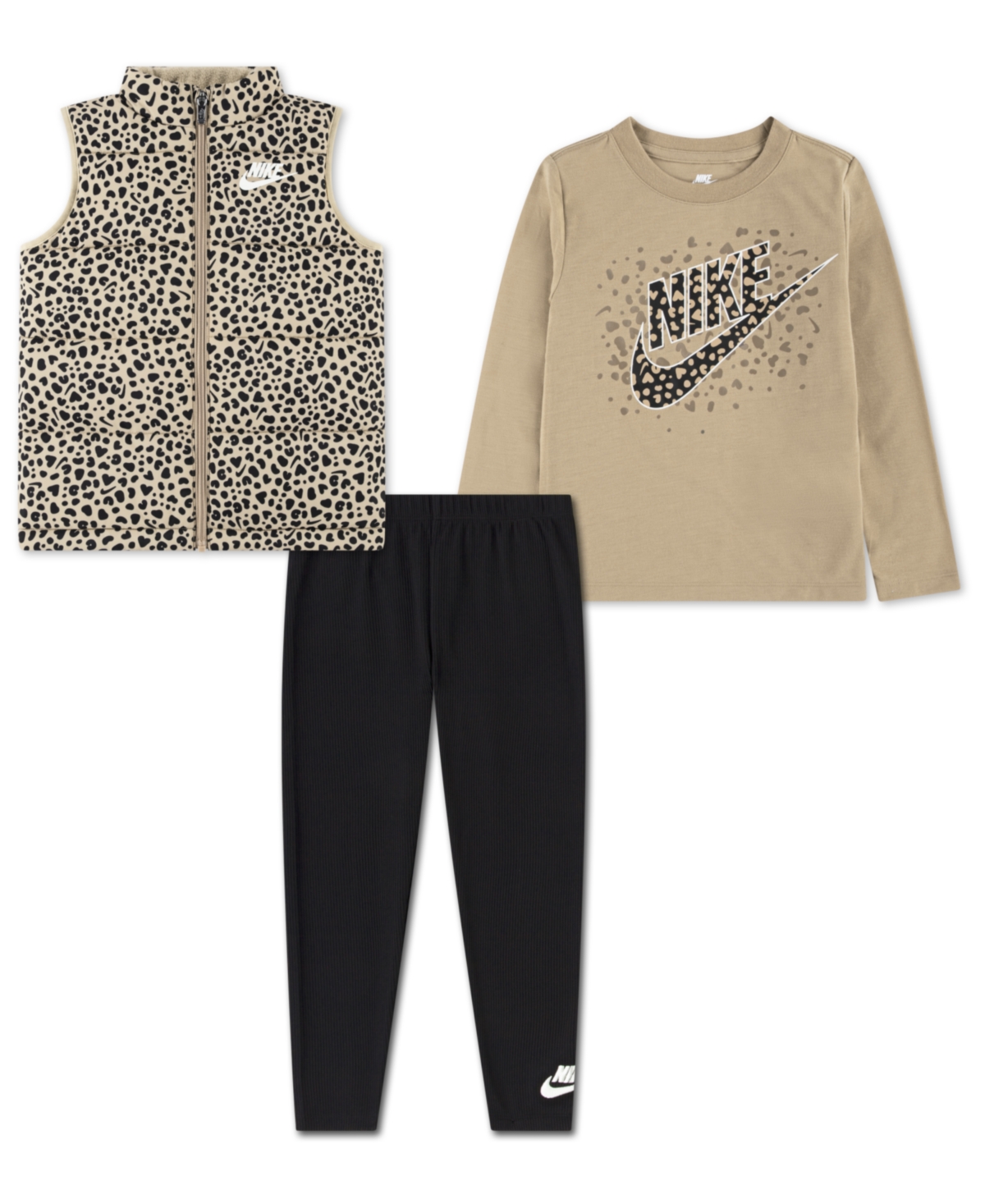 Click here for Nike Toddler & Girls 4T-6X 3-Piece Wild Warmth T-S... prices