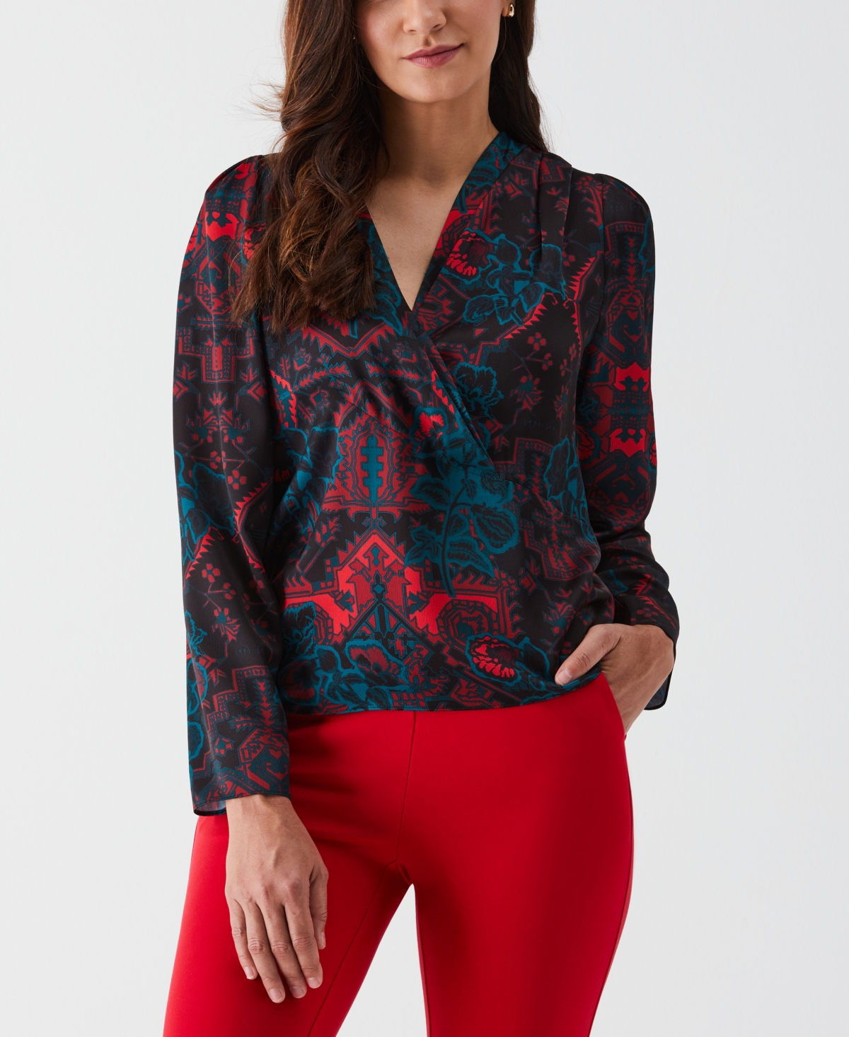 Click here for Ella Rafaella Petite Grand Tapestry Print Cross-Fr... prices