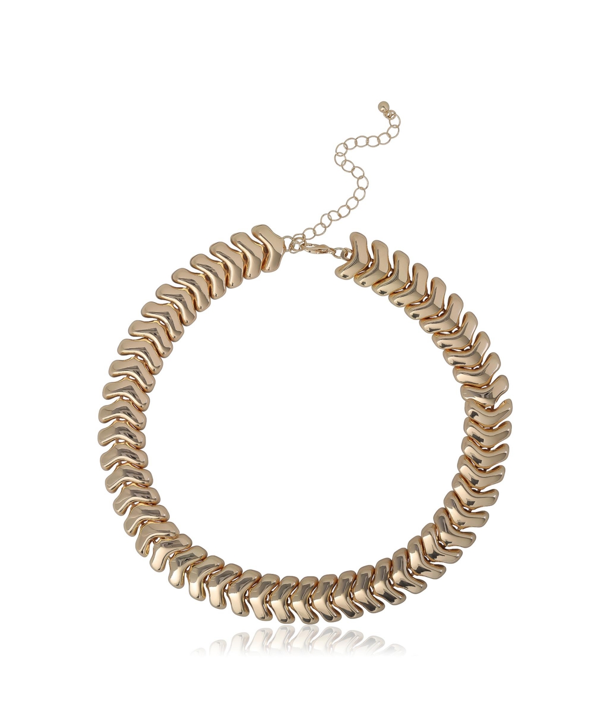 Click here for Bcbg Chunky Gold-Tone Chevron Chain Necklace - 15... prices
