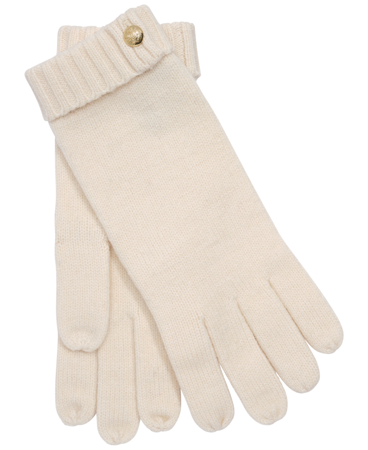 Click here for Lauren Ralph Lauren Crest Knit Gloves - Cream prices