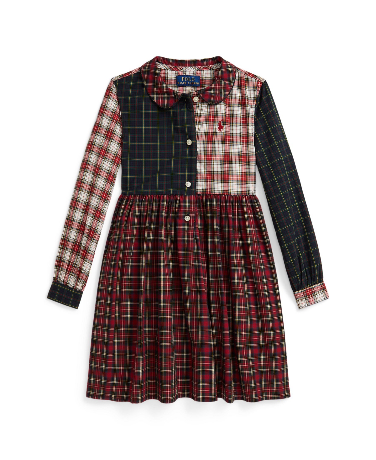 Click here for Polo Ralph Lauren Girls 2T-6X Plaid Poplin Shirtdr... prices