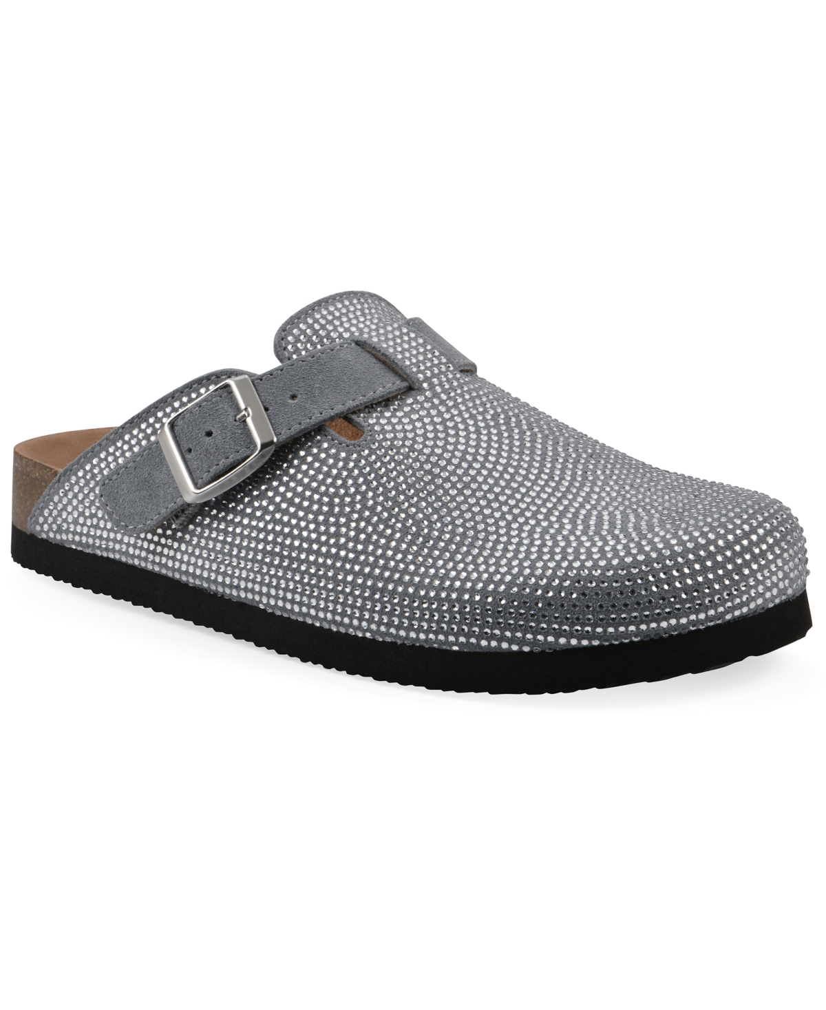 White Mountain Womens Bellamy Footbeds Clog - Blue Raspberry