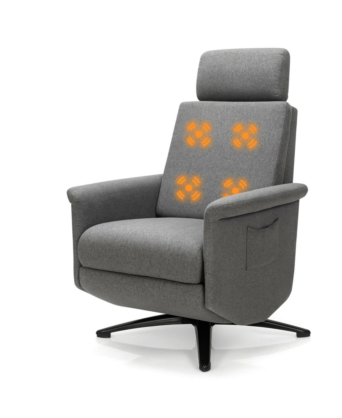 Click here for Gymax Massage Recliner Chair Swivel Single Sofa Lo... prices