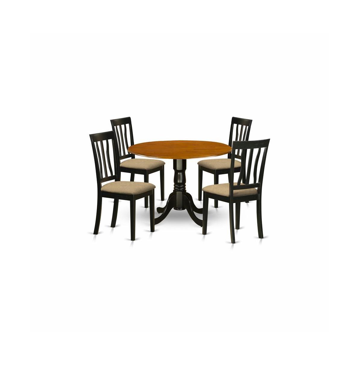 Click here for East West Furniture Dining set - 5 Pcs with 4 Wood... prices