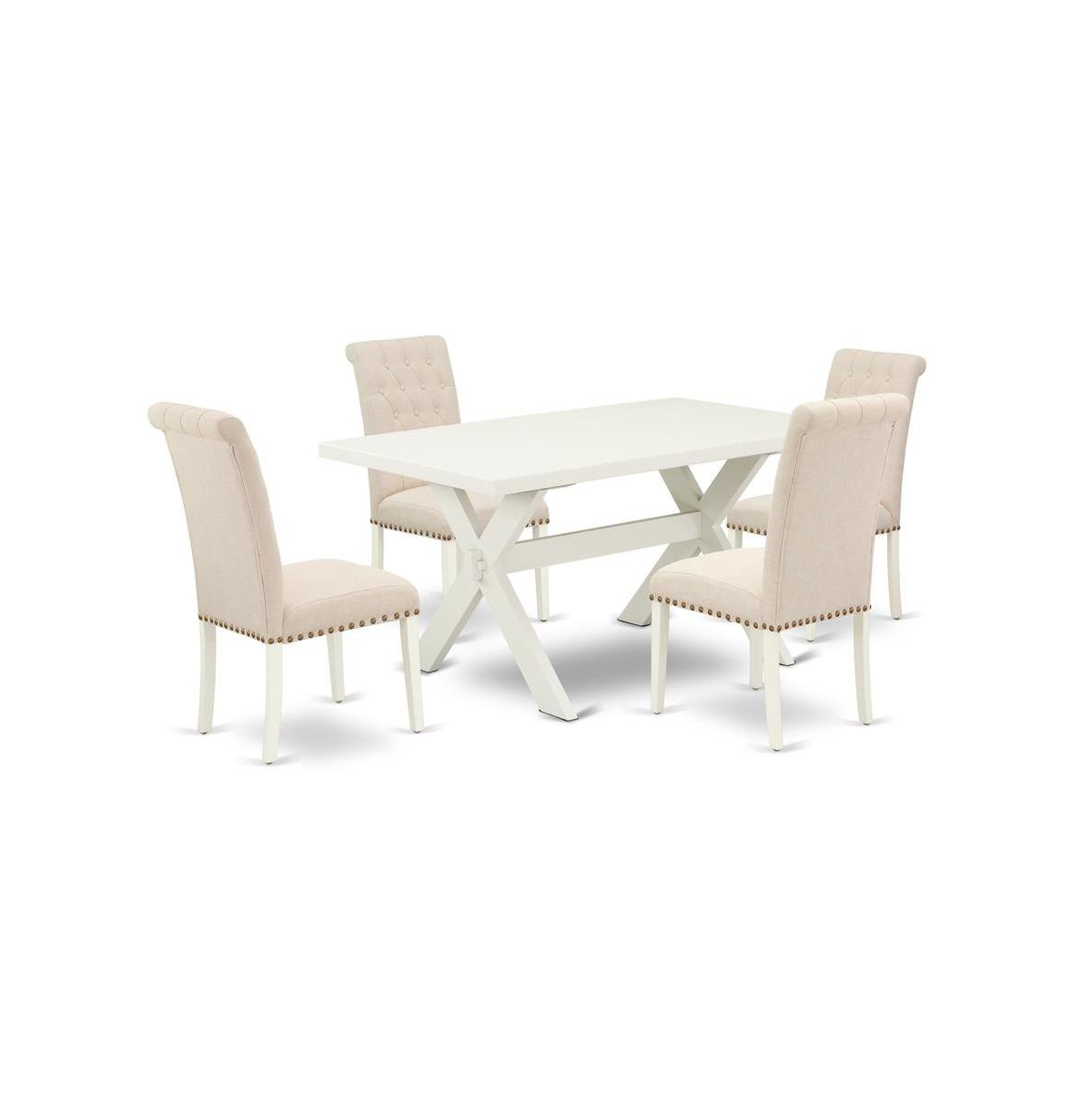Click here for East West Furniture 5-Pc Dinette Set Included 4 Wo... prices